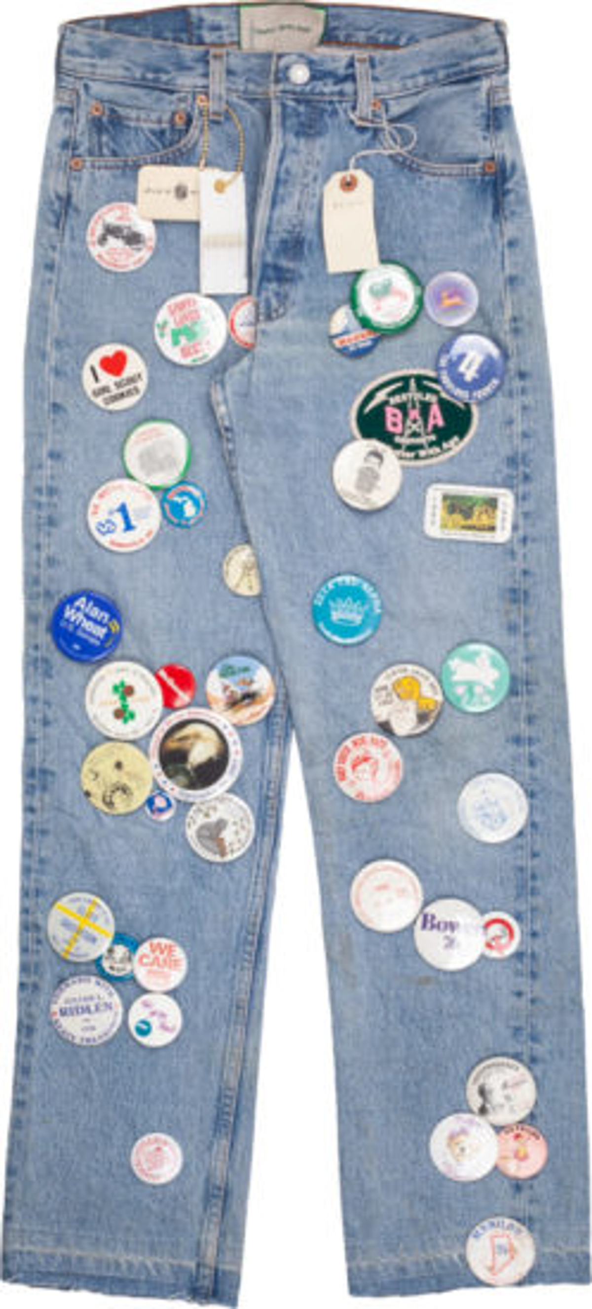 Better With Age Light Blue Allover-Pins 'Campaign' Jeans | WHAT’S ON ...