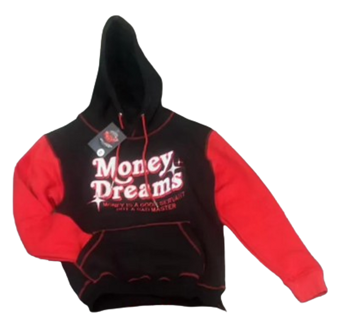 Money Dreams Black And Red Logo Hoodie | WHAT’S ON THE STAR?