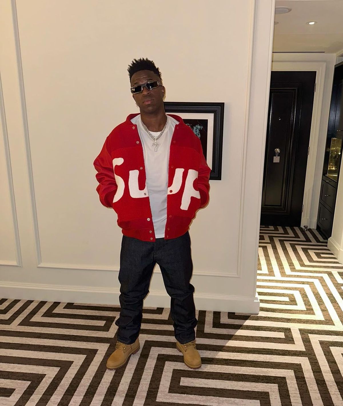 Vinicius Jr Outfit from April 2, 2024 | WHAT’S ON THE STAR?