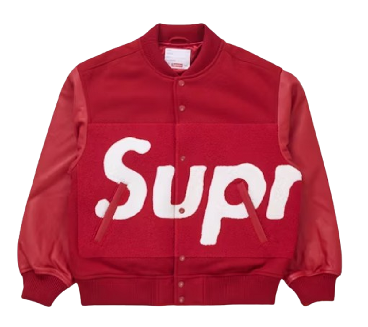 Supreme Big Red Logo Chenille Varsity Jacket | WHAT’S ON THE STAR?
