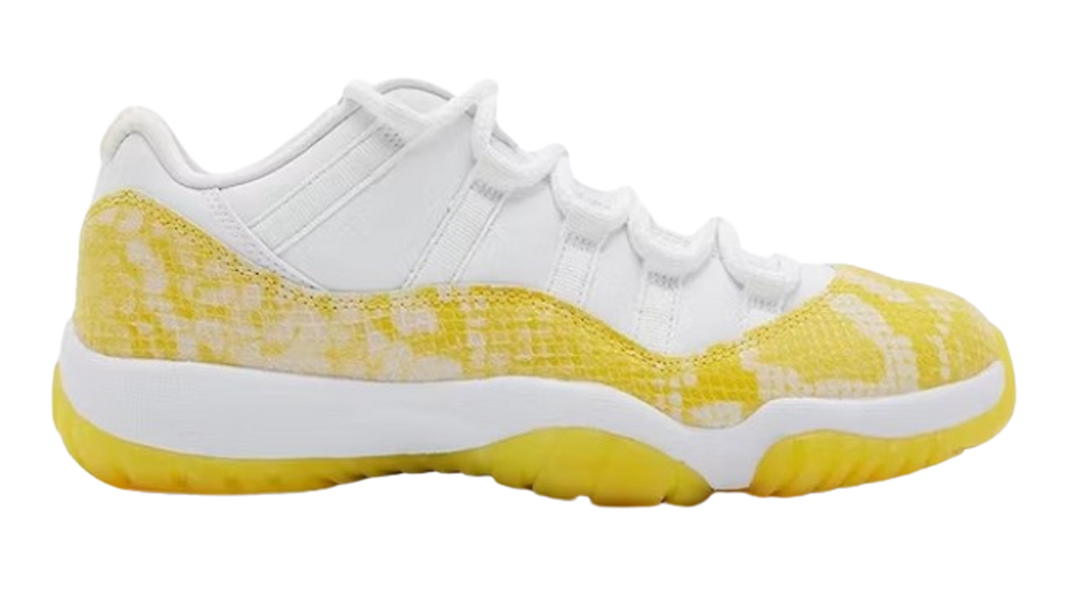 Jordan Air Jordan 11 Retro Low Yellow Snakeskin Sneakers | WHAT’S ON ...