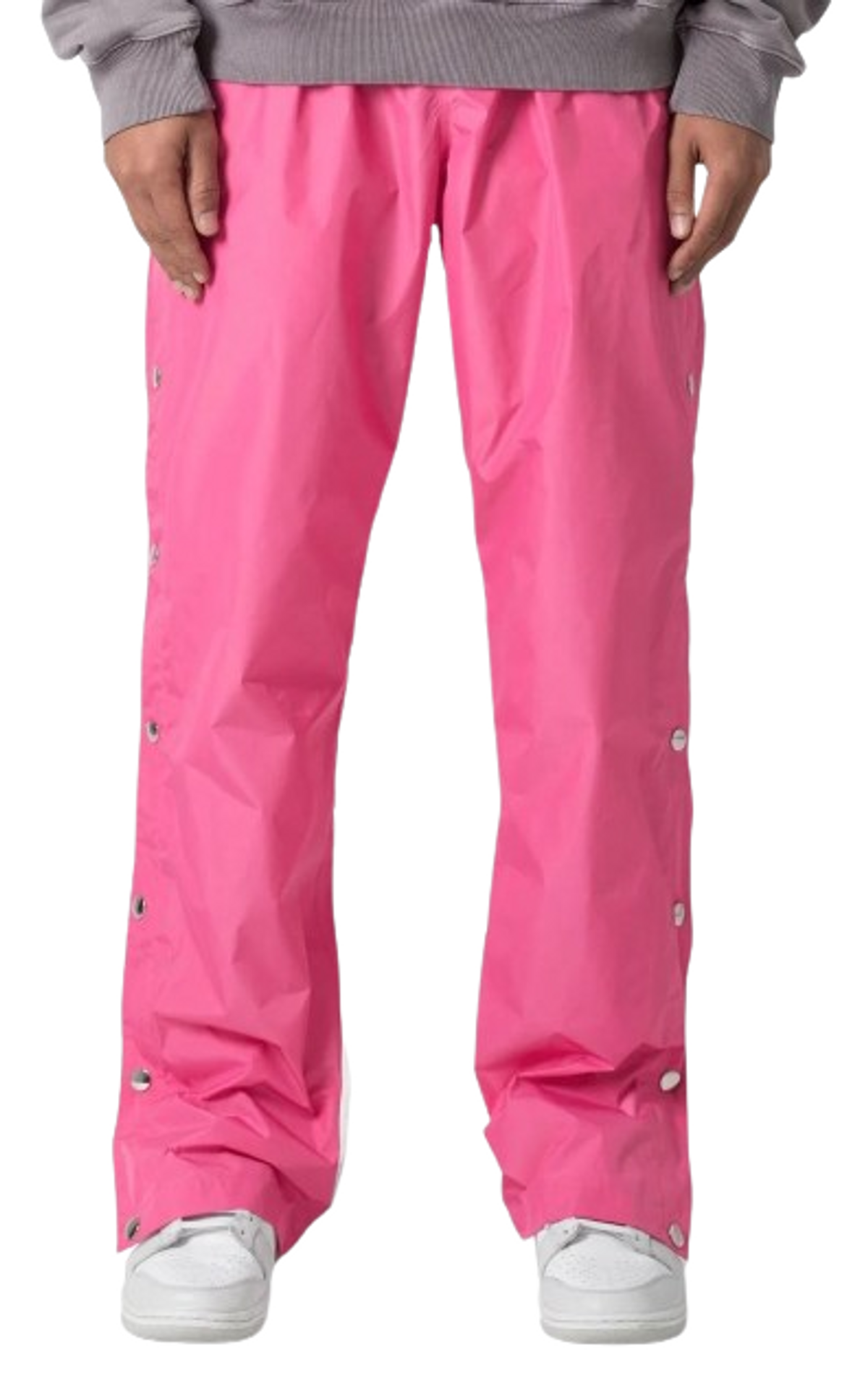 Mnml Nylon Snap Pink Track Pants | WHAT’S ON THE STAR?