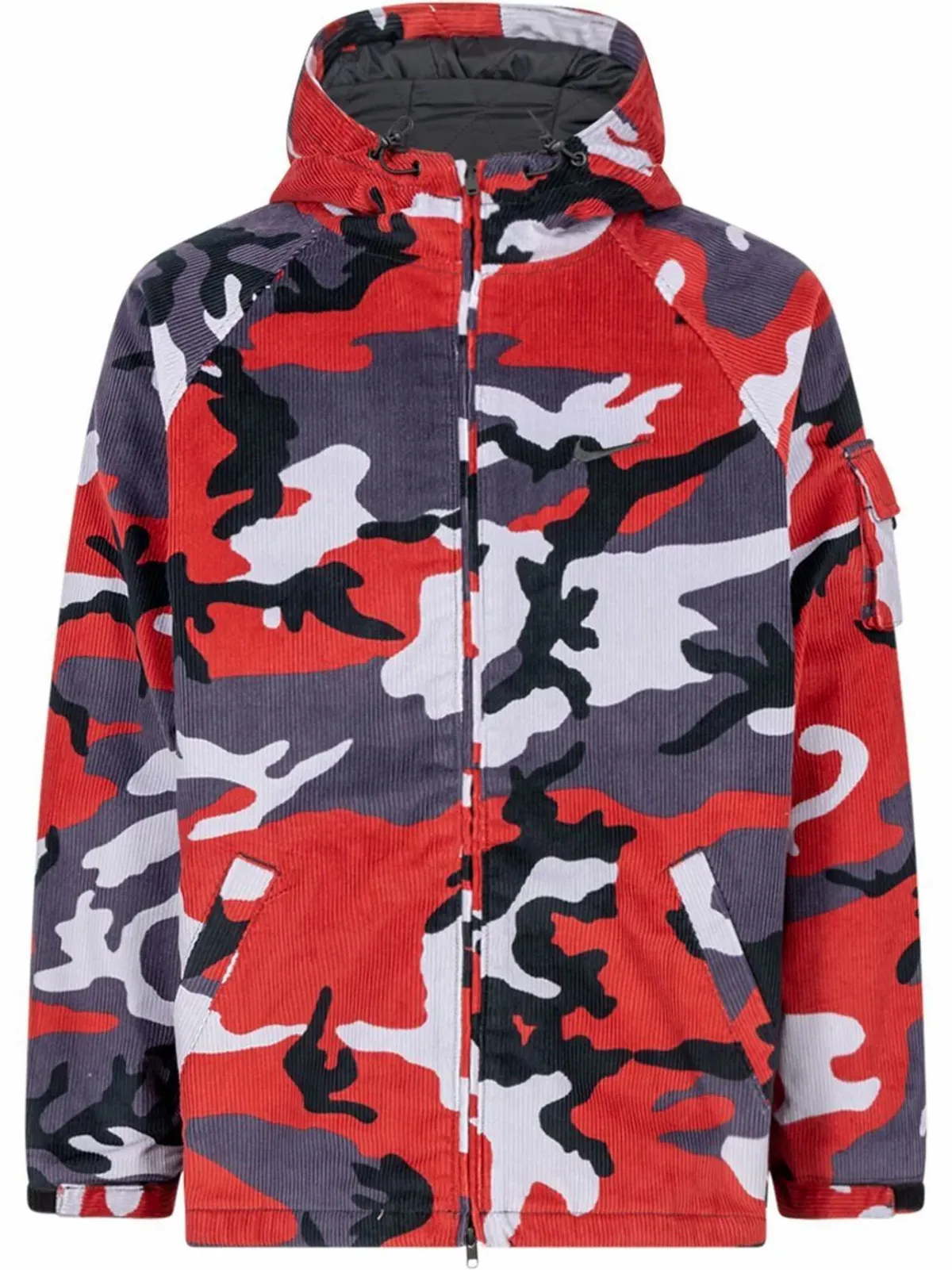 Supreme × Nike Arc Corduroy Red Camo Hooded Jacket | WHAT’S ON THE STAR?