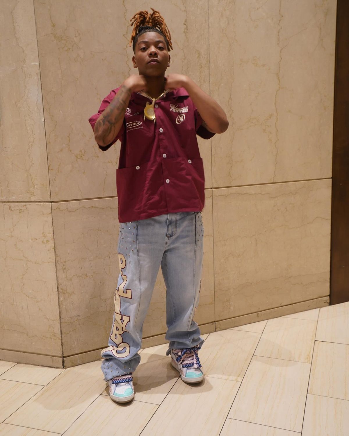 K Hood Outfit from April 16, 2024 | WHAT’S ON THE STAR?