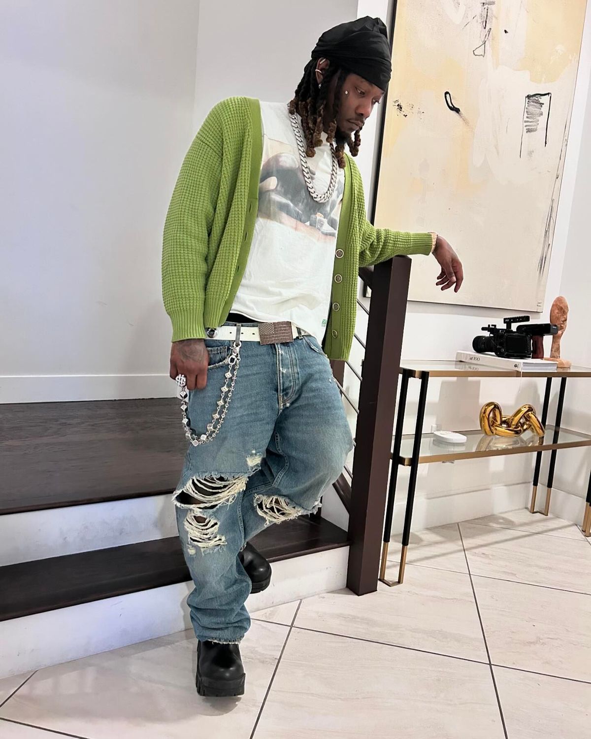 Offset Outfit from April 24, 2024 | WHAT’S ON THE STAR?