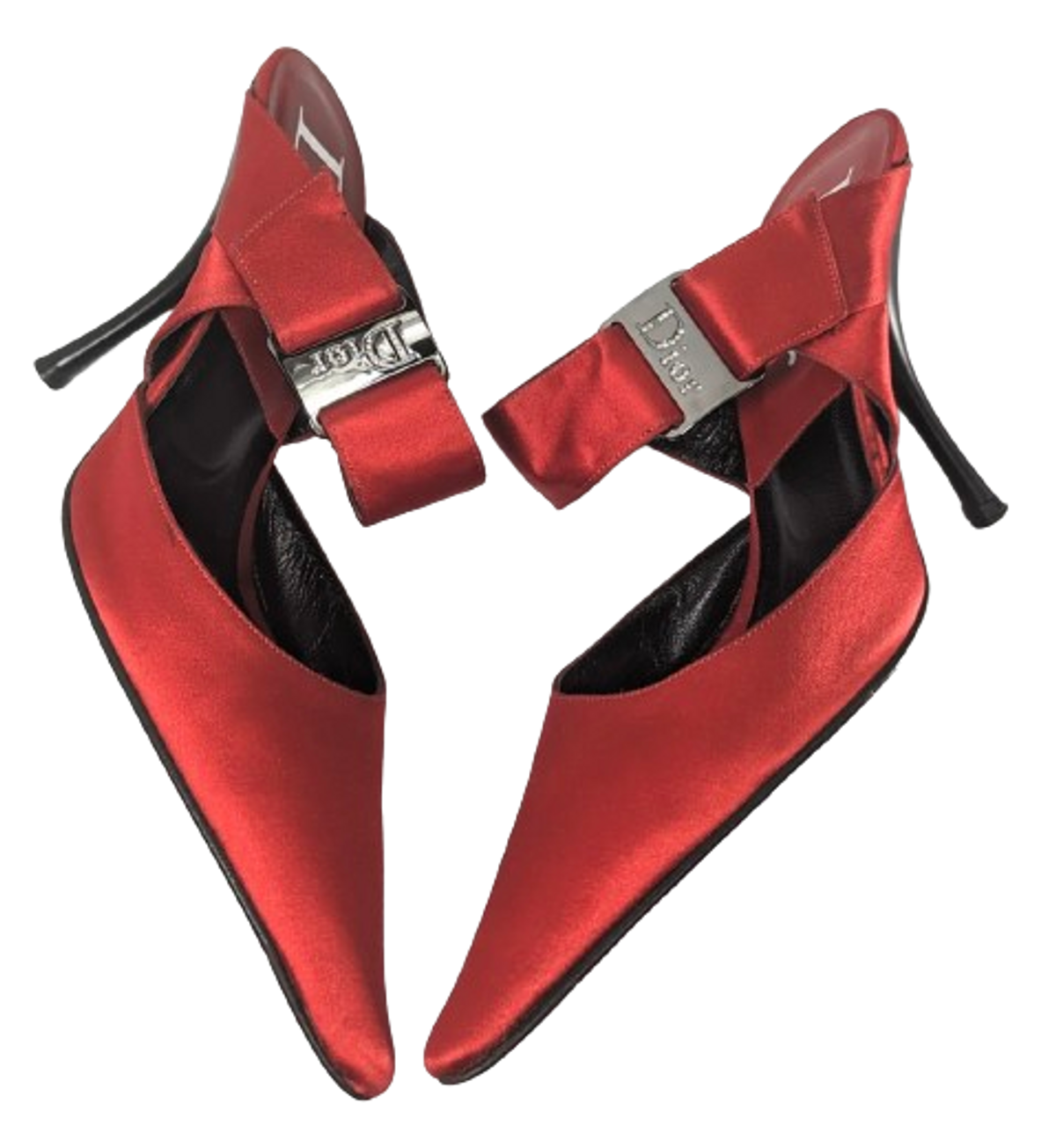 Dior Red Satin Mules | WHAT’S ON THE STAR?