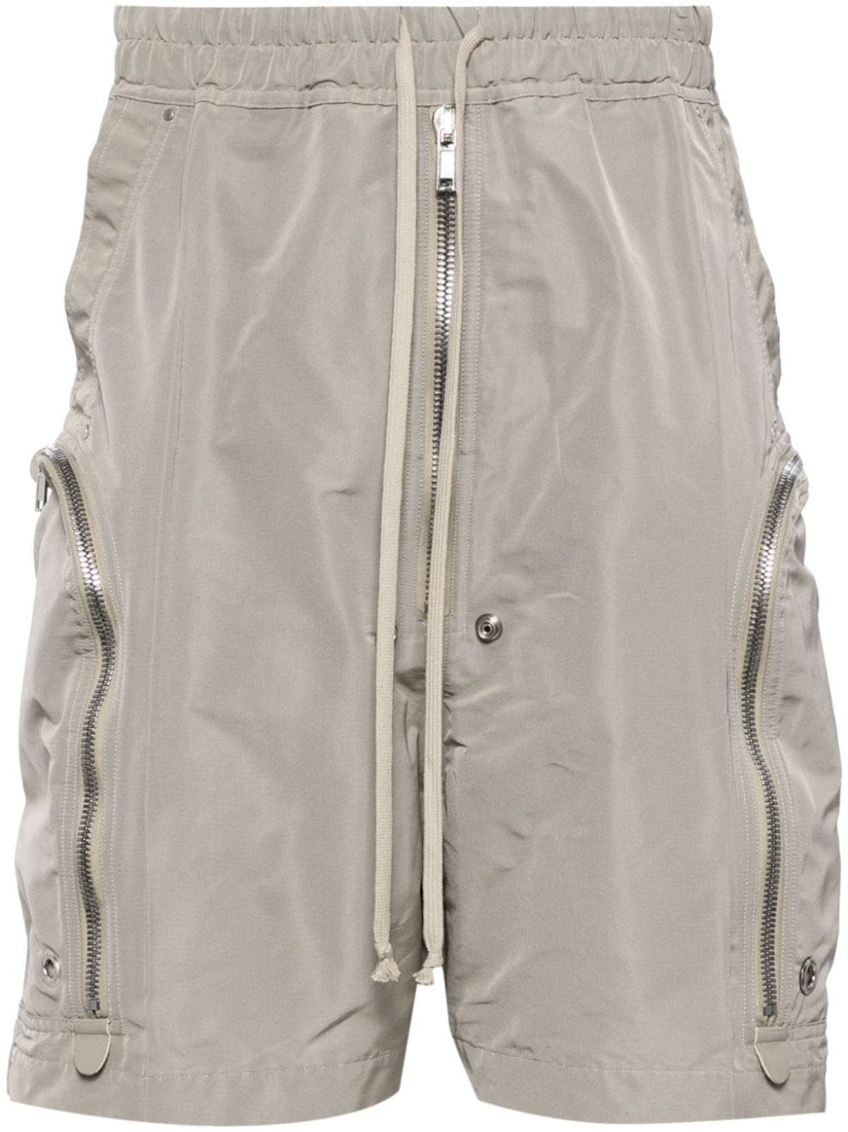 Rick Owens Zip-detail Drawstring Shorts In Tan | WHAT’S ON THE STAR?