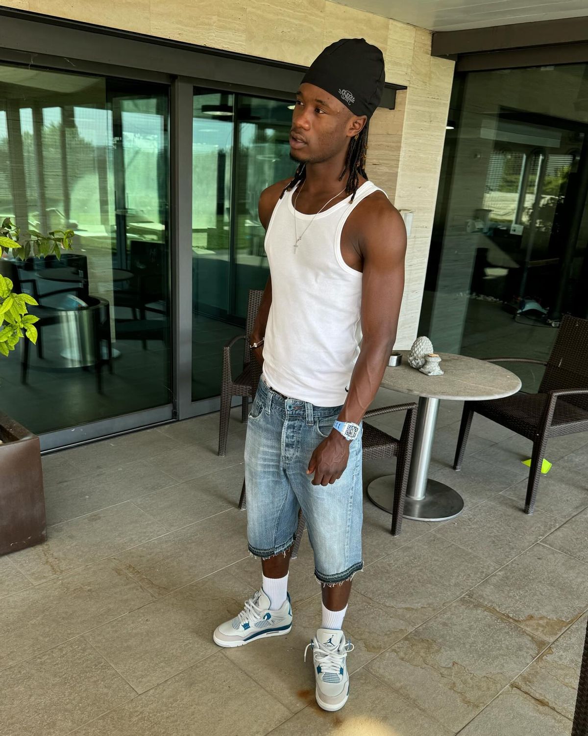 Eduardo Camavinga Outfit from August 5, 2024 | WHAT’S ON THE STAR?