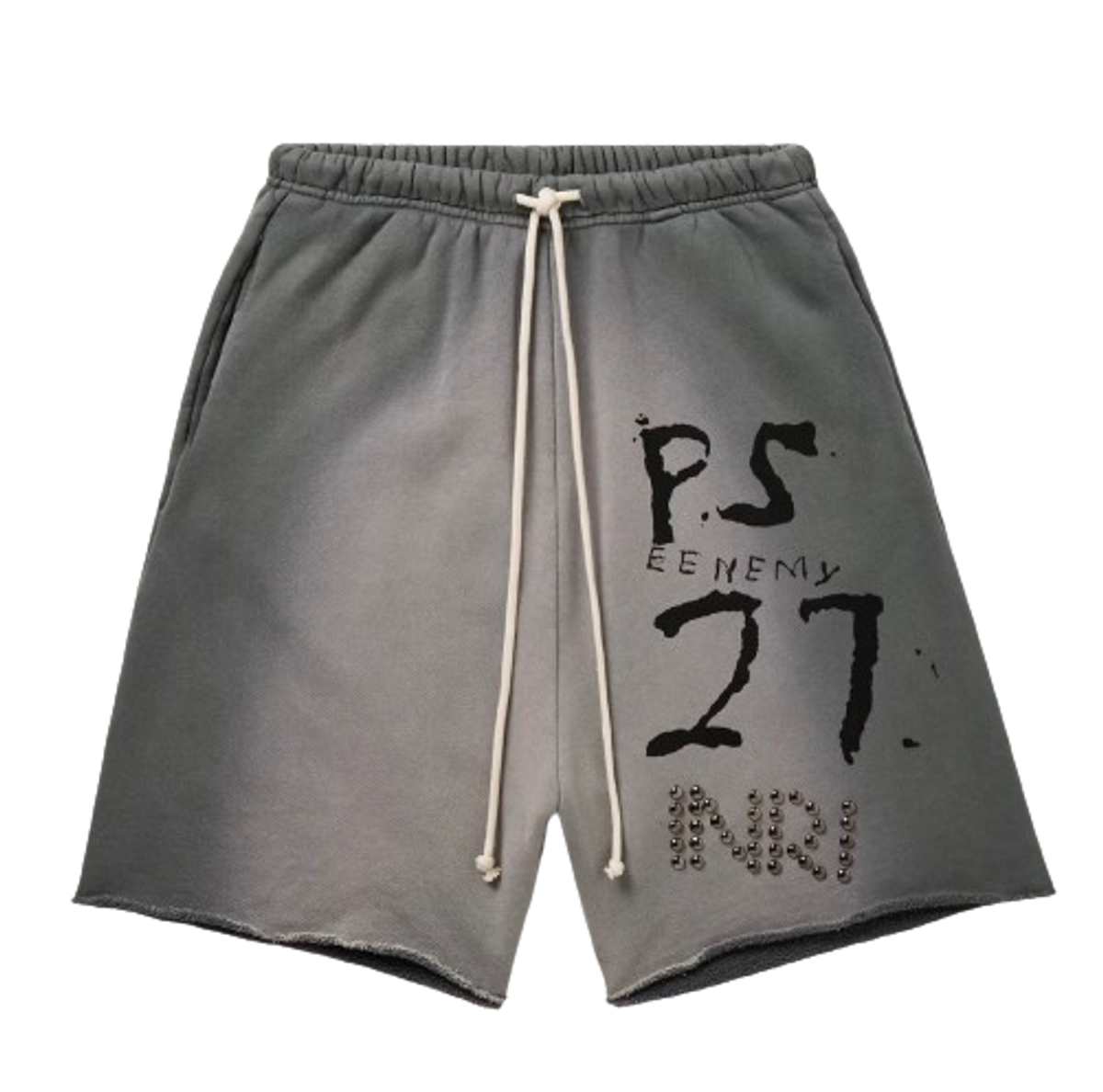 RRR-123 Inri Enemy Straight-leg Embellished Cotton-jersey Drawstring ...