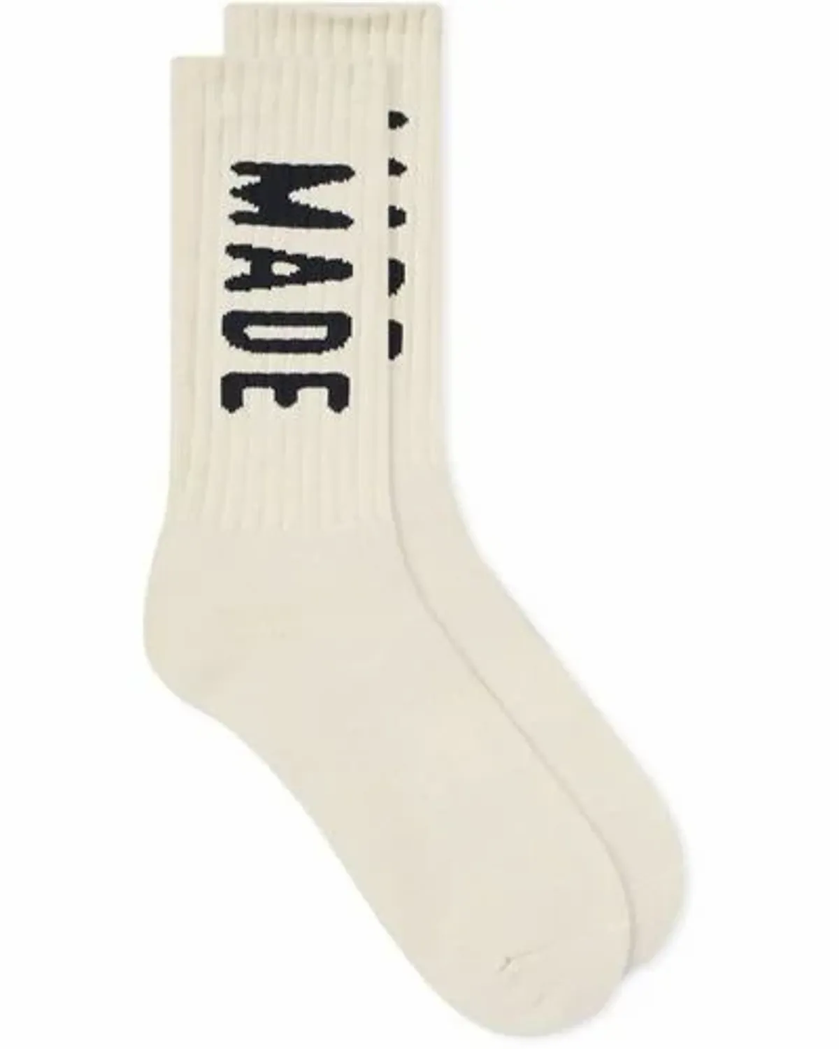 Human Made Logo Jacquard Socks In White | WHAT’S ON THE STAR?