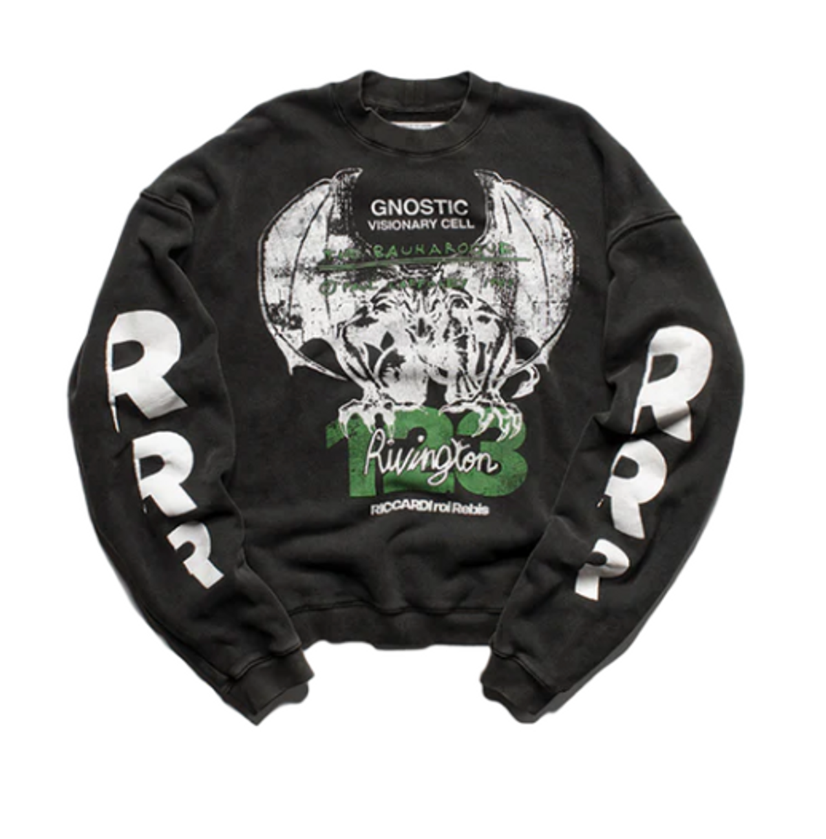 RRR-123 Gnostic Visionary Cell Crewneck Black | WHAT’S ON THE STAR?