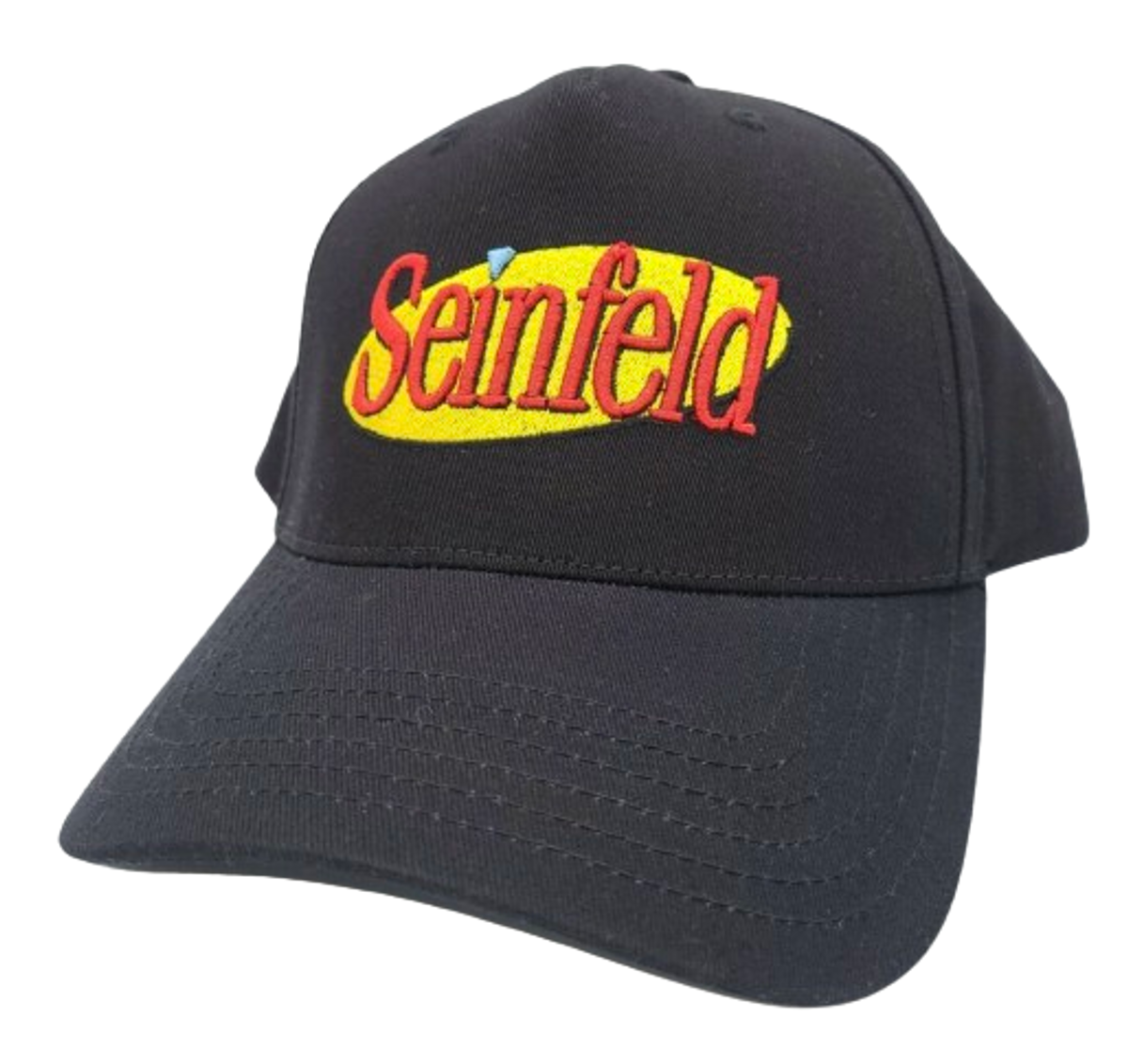 Vintage Seinfeld TV Sitcom Classic Logo Hat Black Snapback Director Fan ...