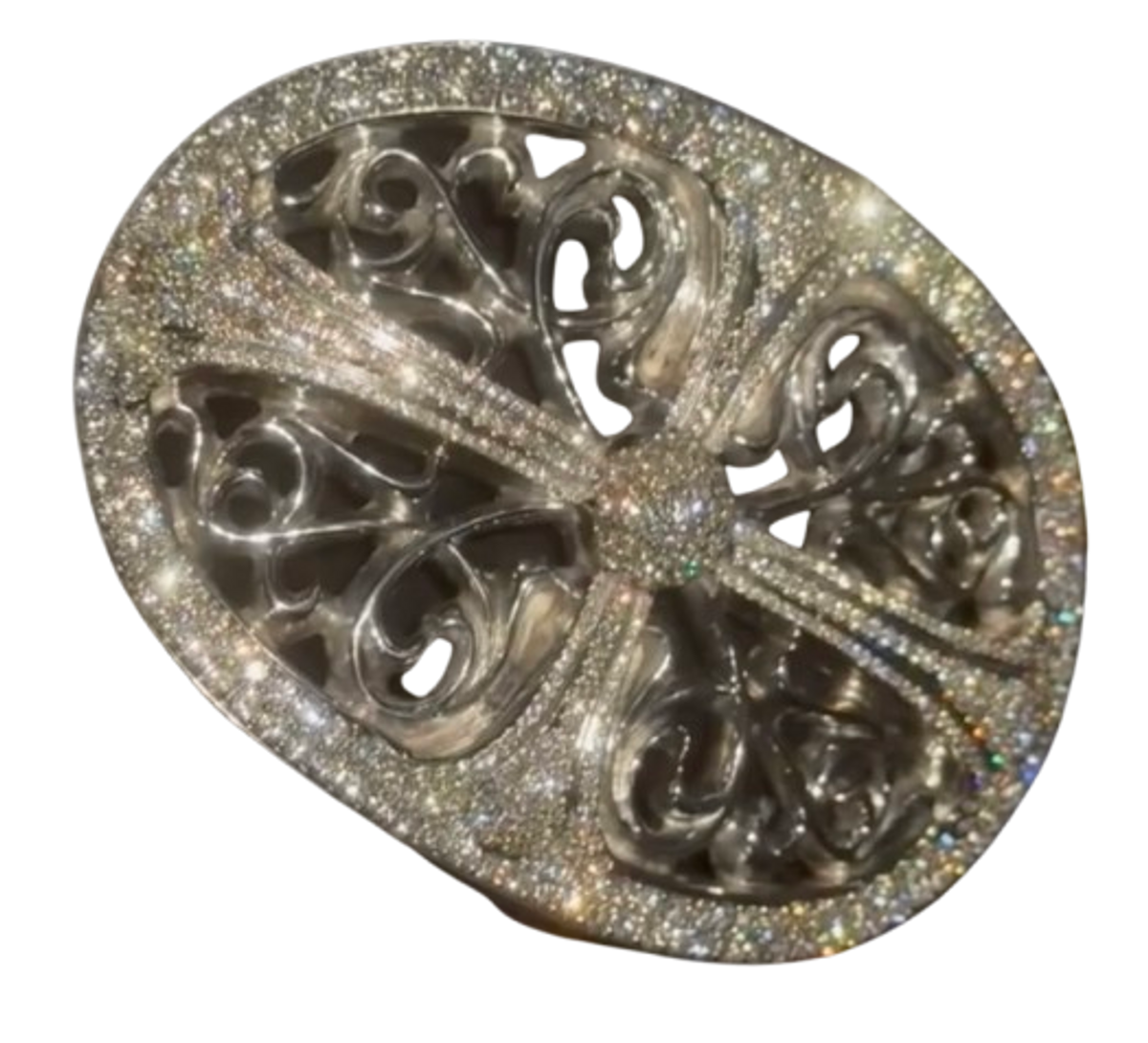 Chrome Hearts × Jewelry Unlimited Custom Iced Out Belt Buckle | WHAT’S ...