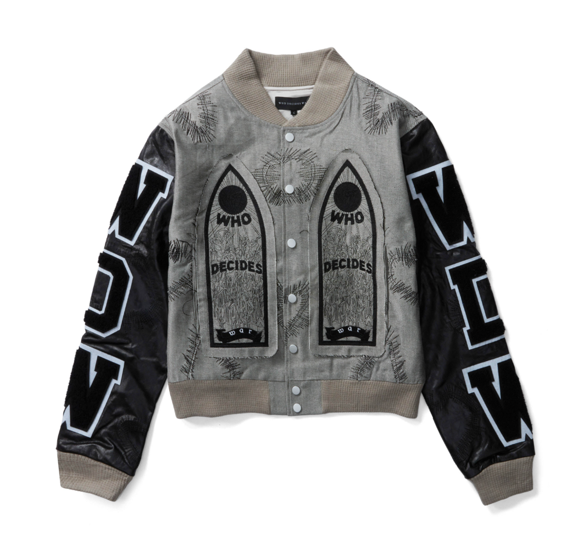 Who Decides War Namesake Varsity Jacket | WHAT’S ON THE STAR?