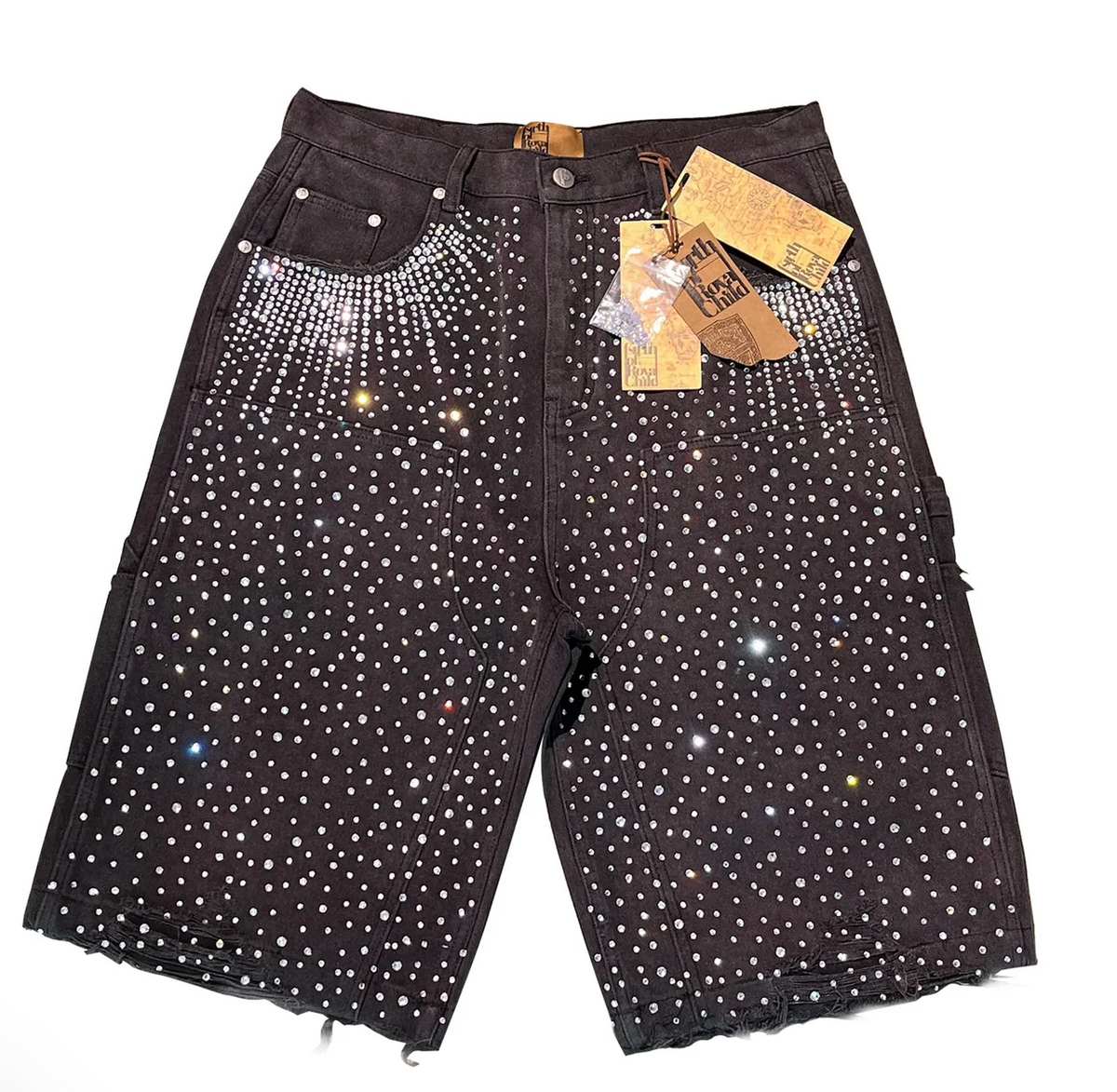 Birth Of Royal Child Redial 20k Diamond Jorts in Washed Black | WHAT’S ...