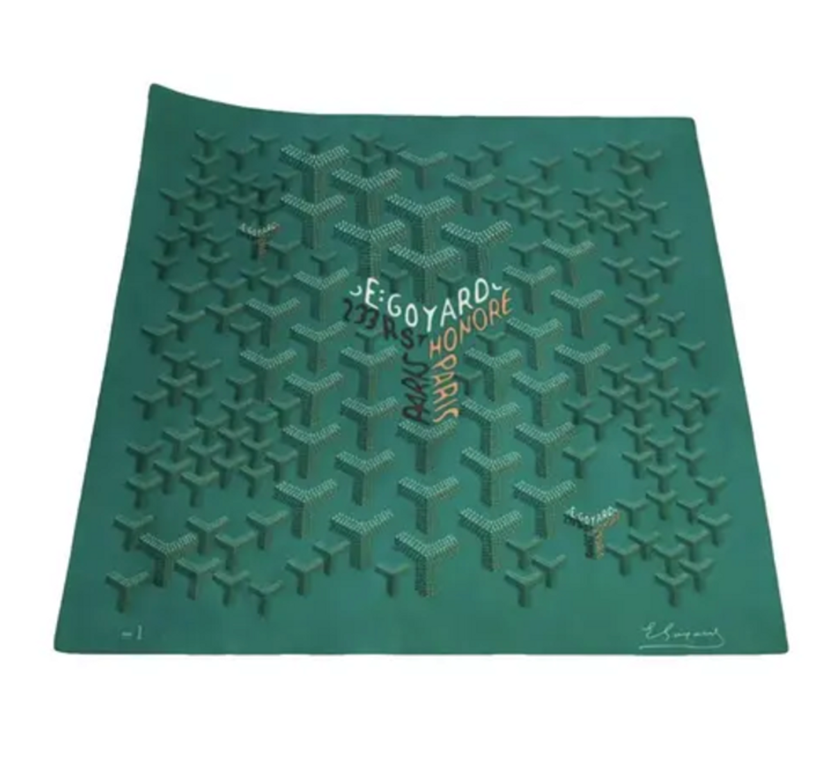 Goyard Silk Scarf In Green | WHAT’S ON THE STAR?