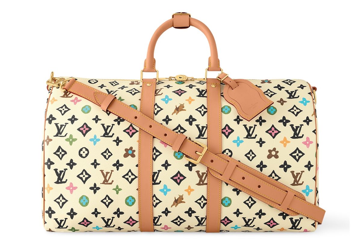 Louis Vuitton × Tyler The Creator Merch Keepall Bandouliere 45 Vanilla ...