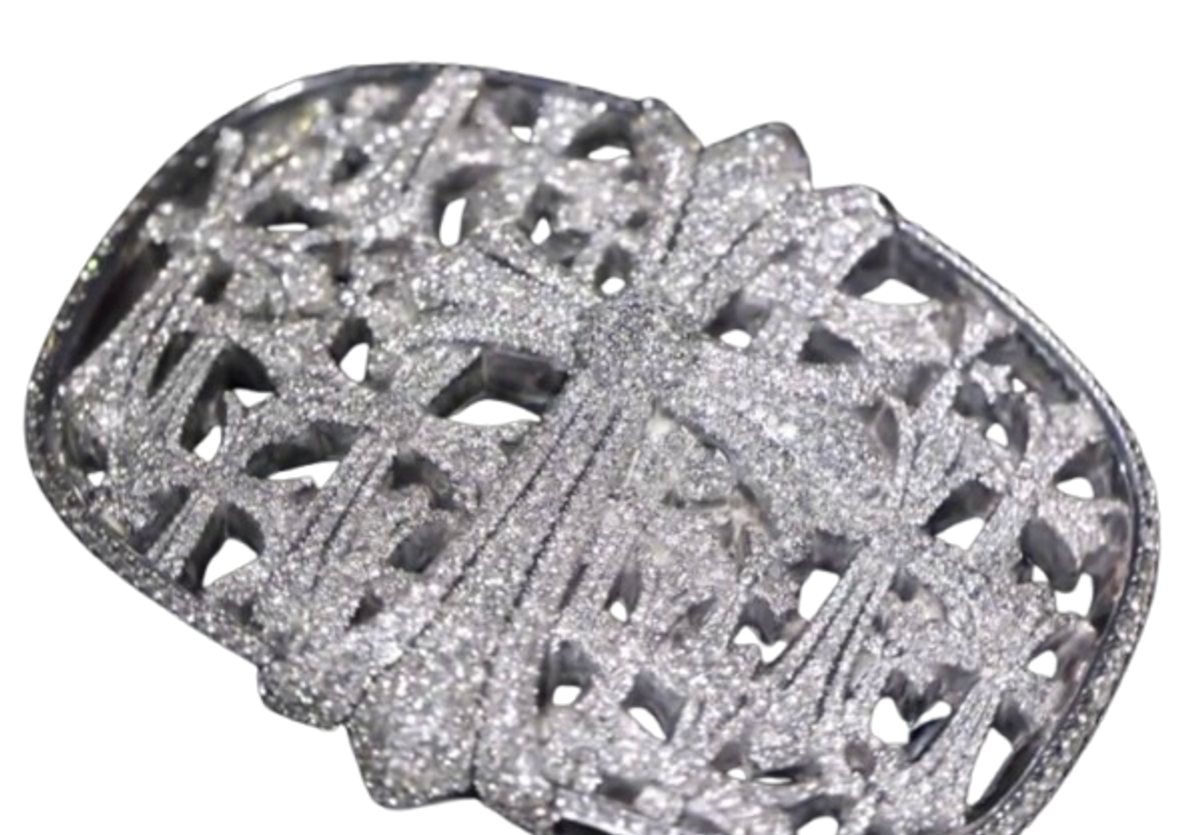 Chrome Hearts × Jewelry Unlimited Iced Out Crosses Belt Buckle | WHAT’S ...