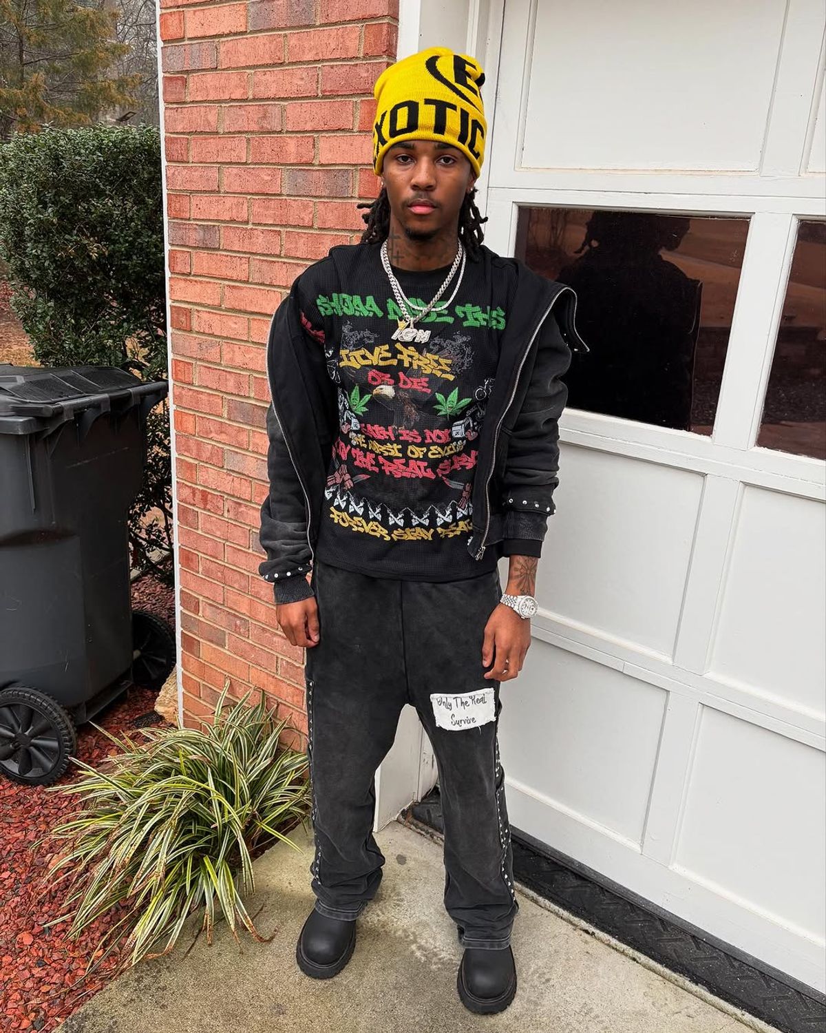 Lil Darius Outfit from February 16, 2025 | WHAT’S ON THE STAR?