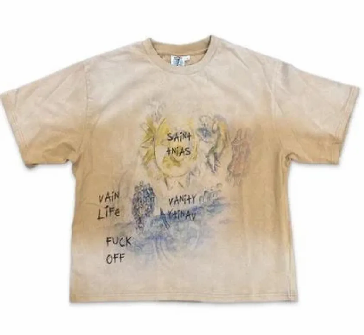 Saint Vanity Print T-Shirt | WHAT’S ON THE STAR?