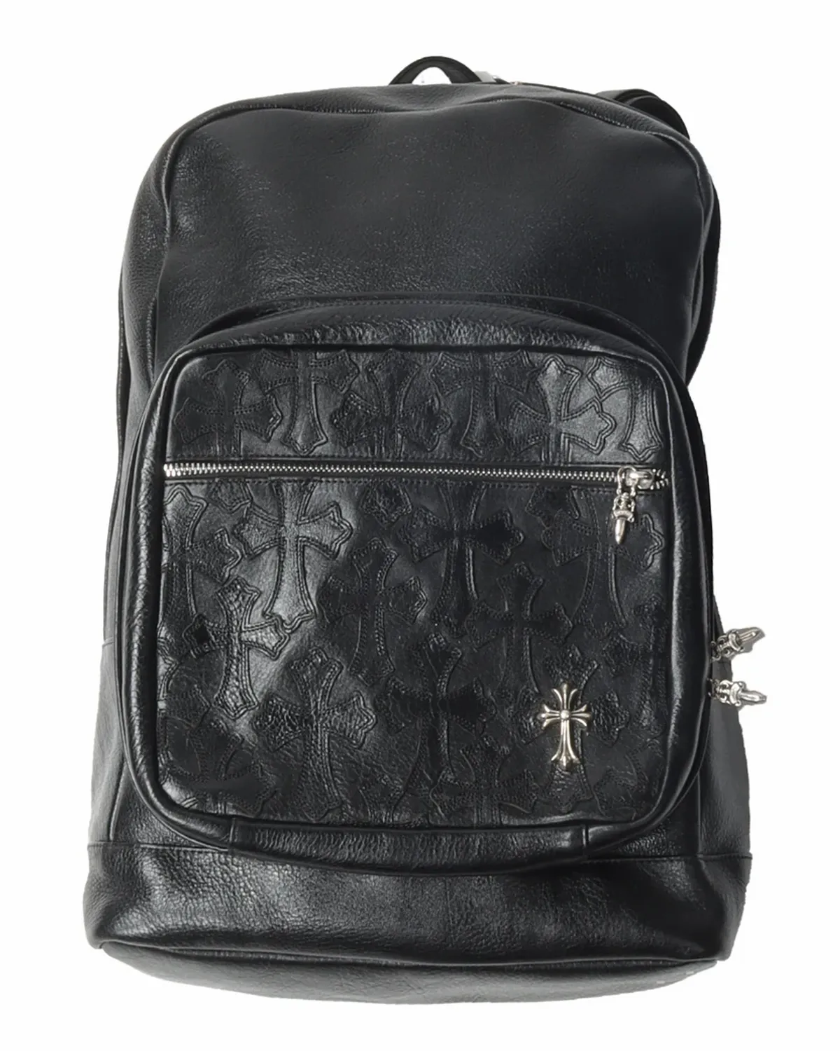 Chrome Hearts Black Leather Backpack | WHAT’S ON THE STAR?