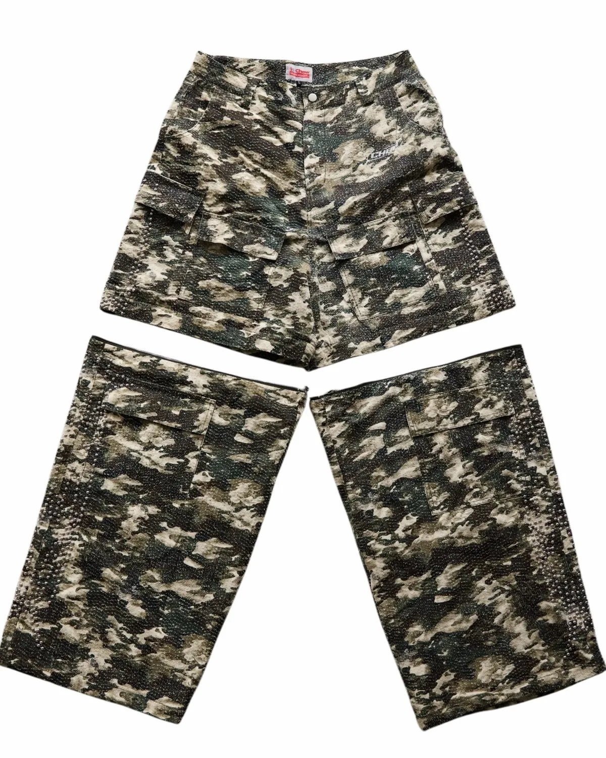 Chew Forever Studded Convertible Camo Pants | WHAT’S ON THE STAR?