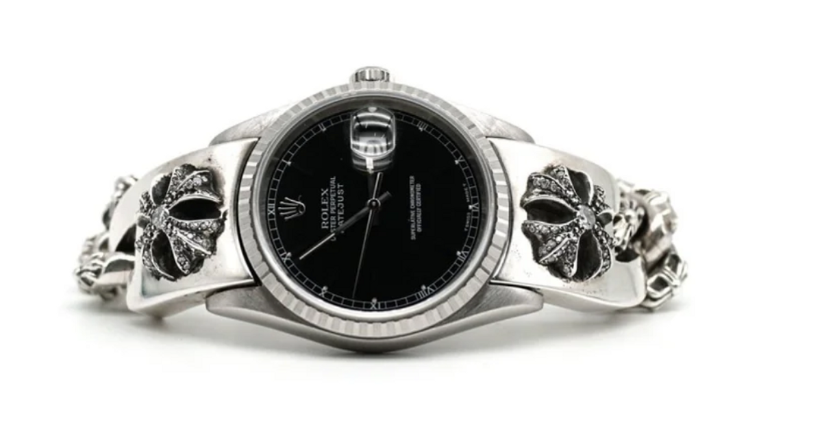 Rolex × Chrome Hearts Black Silver Watch | WHAT’S ON THE STAR?