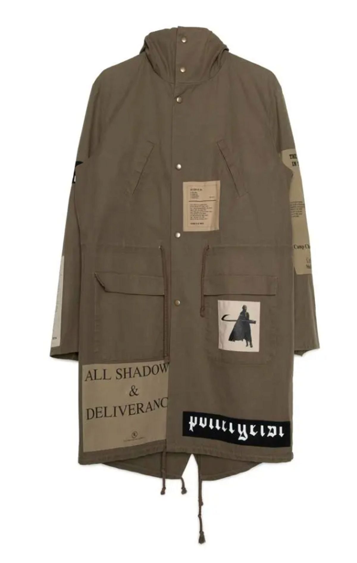 Raf Simons AW2005-2006 Poltergeist Olive Patchwork Parka | WHAT’S ON ...