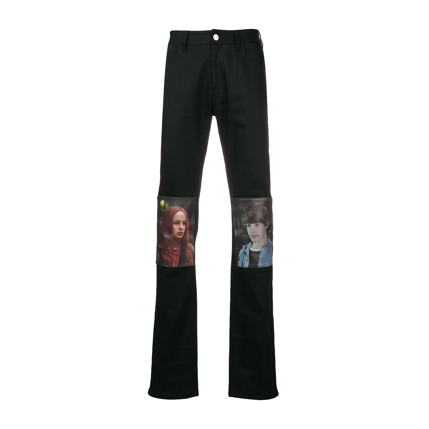 Raf Simons Graphic Print Fitted Jeans | WHAT’S ON THE STAR?
