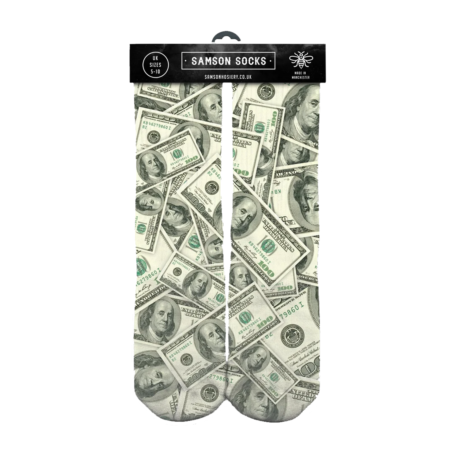 Samson Dollars Hand Printed Socks | WHAT’S ON THE STAR?