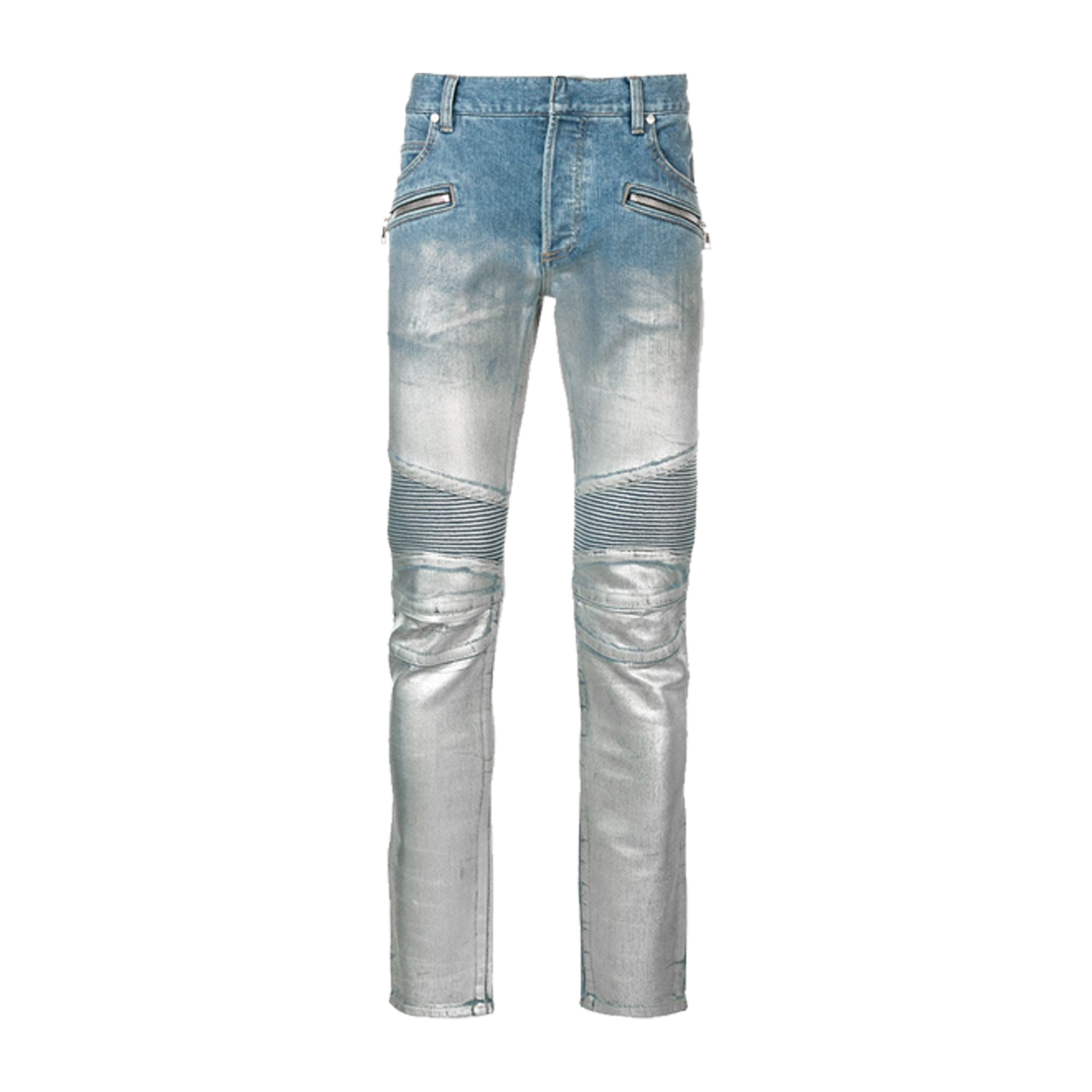Balmain Metallic Biker Jeans | WHAT’S ON THE STAR?