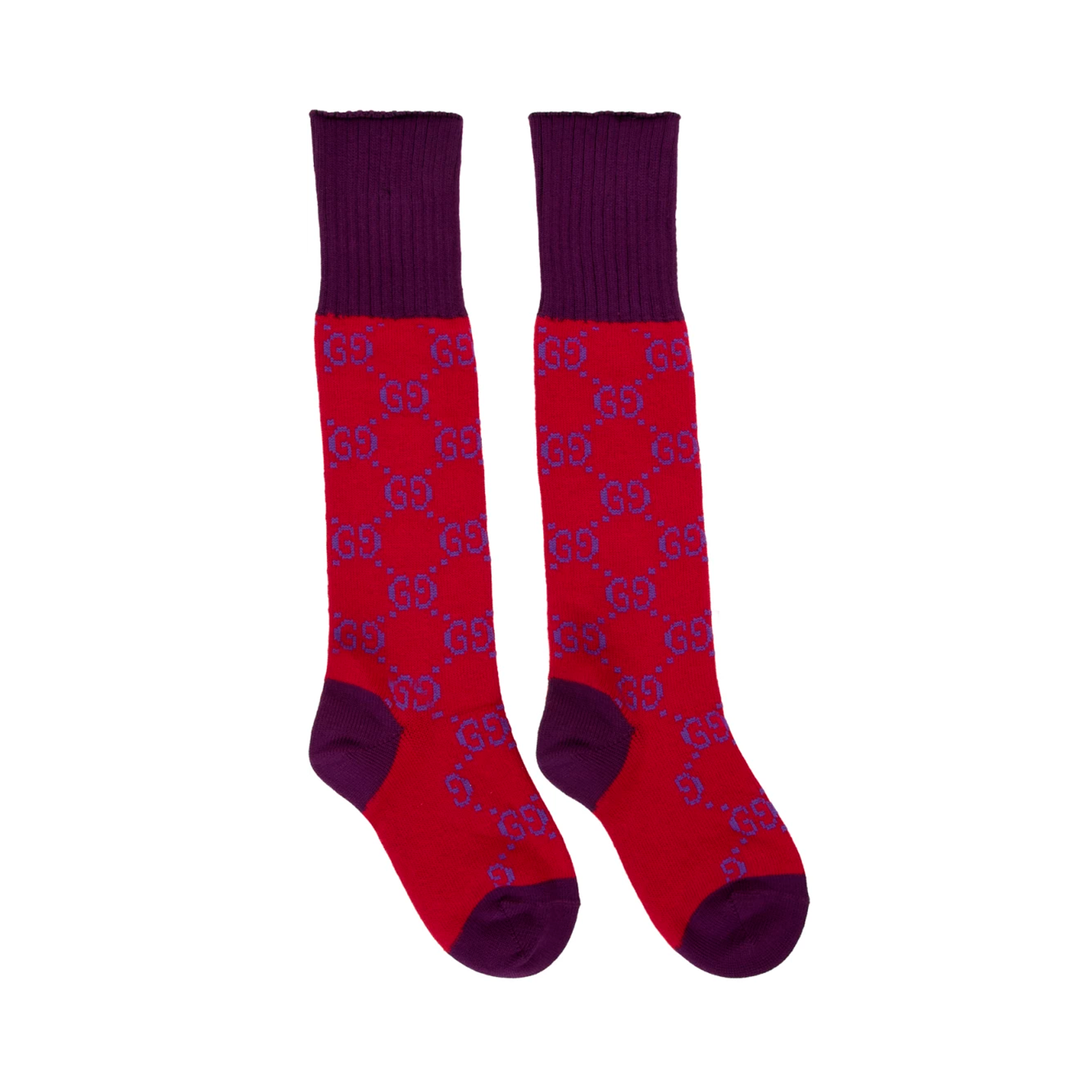 Gucci Red & Purple GG Supreme Long Socks | WHAT’S ON THE STAR?