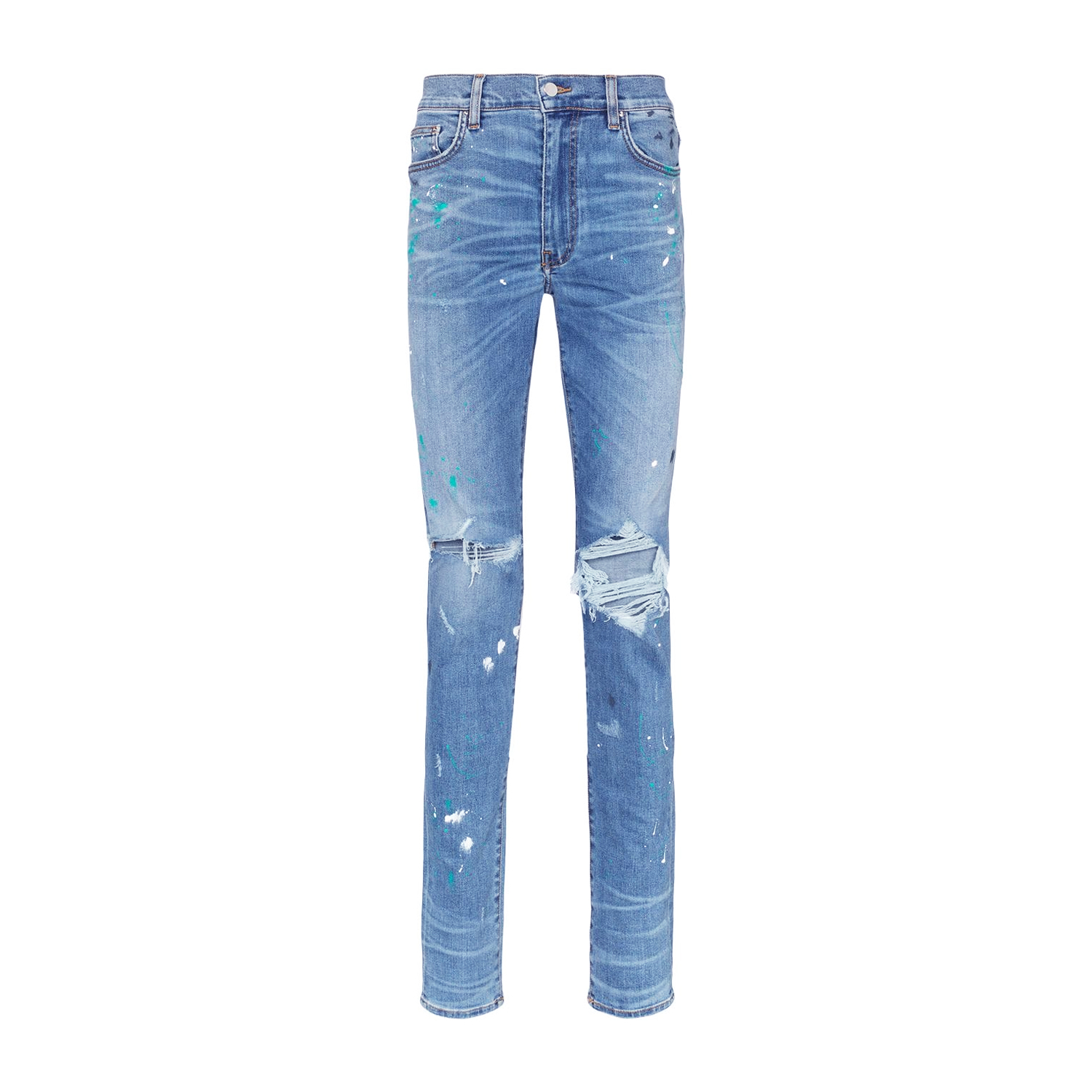 Amiri Paint Splatter Slim-Fit Jeans | WHAT’S ON THE STAR?
