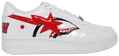 Bape Bapesta Low White Shark Face | WHAT’S ON THE STAR?