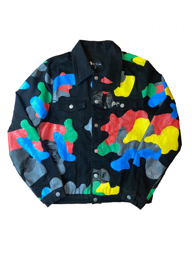 Filthy Wealth Black Camo Denim Jacket | WHAT’S ON THE STAR?