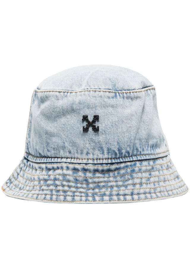 Off-White Bleached Denim Bucket Hat | WHAT’S ON THE STAR?
