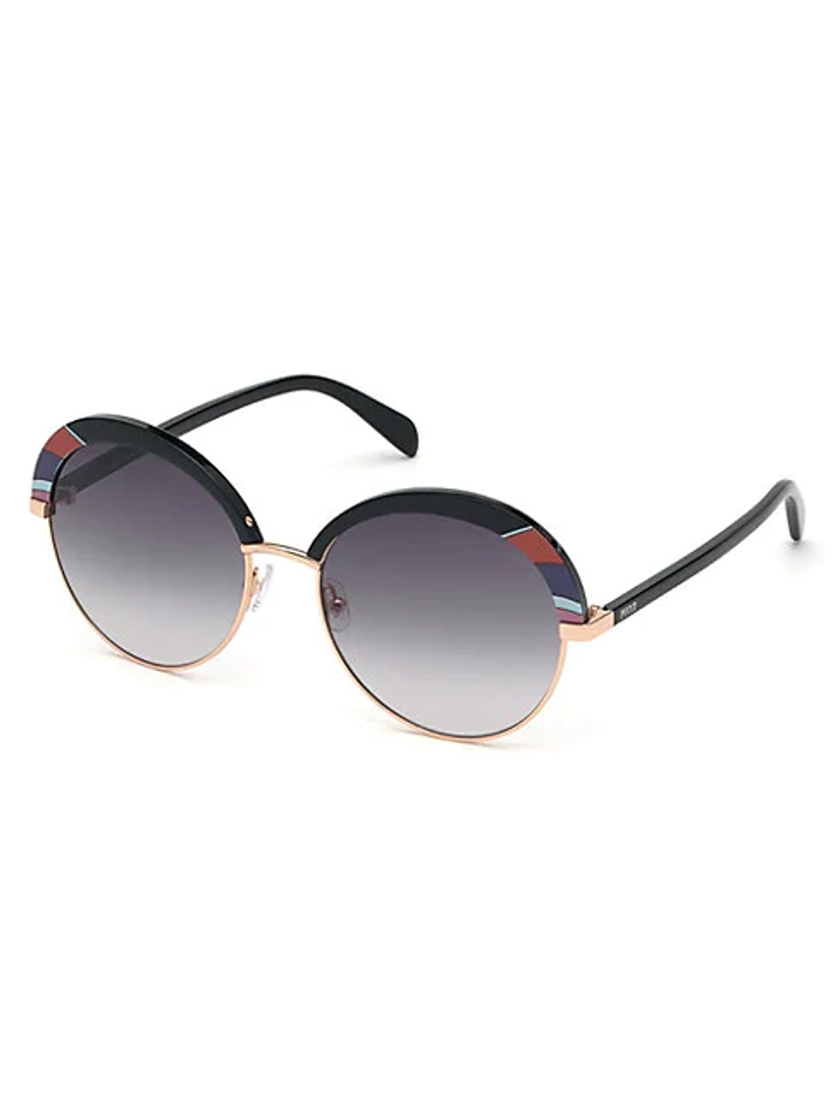 Emilio Pucci 57mm Round Clubmaster Sunglasses In Black | WHAT’S ON THE ...
