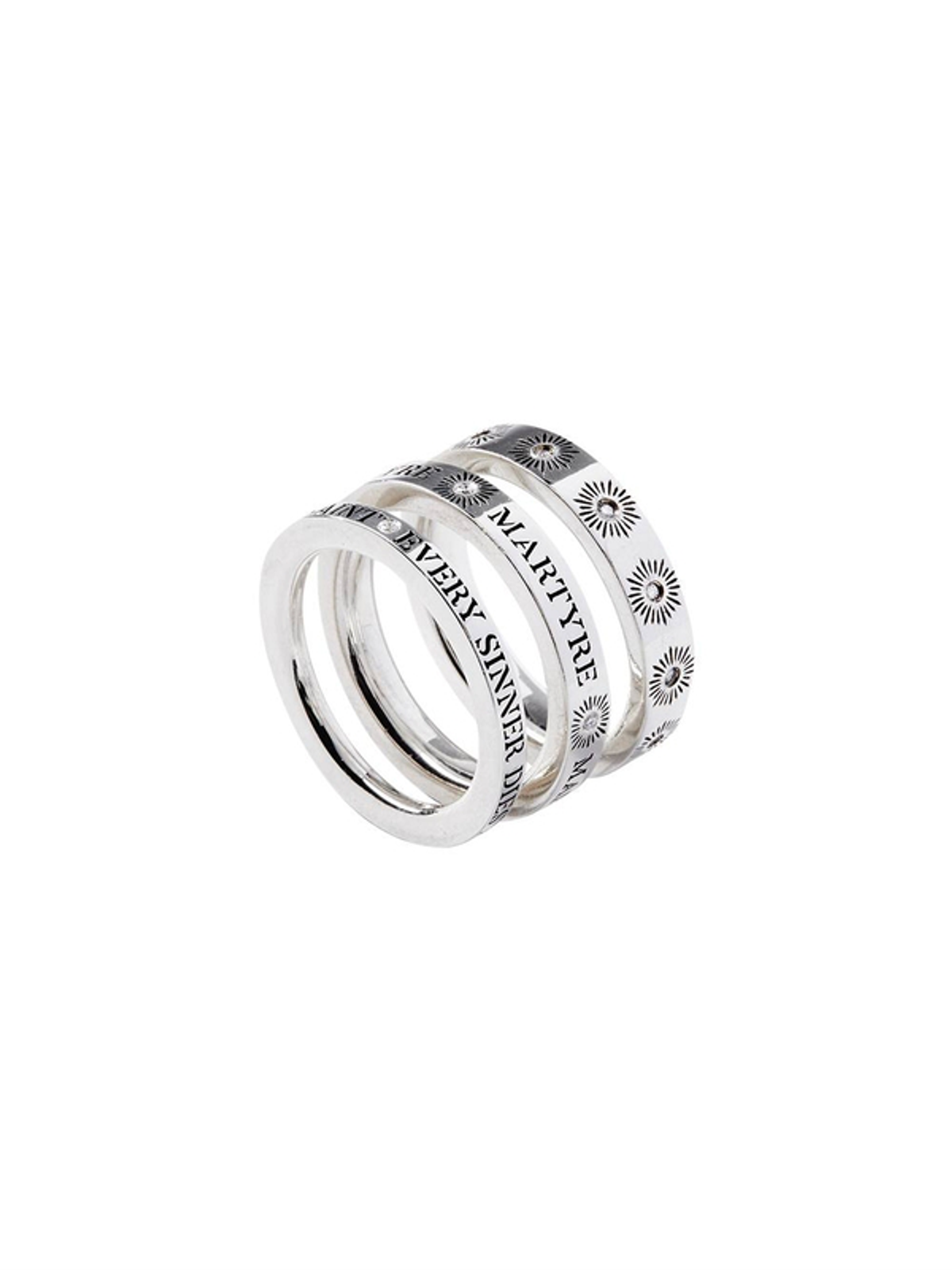Martyre Silver & Diamond Sinner Stack Set | WHAT’S ON THE STAR?