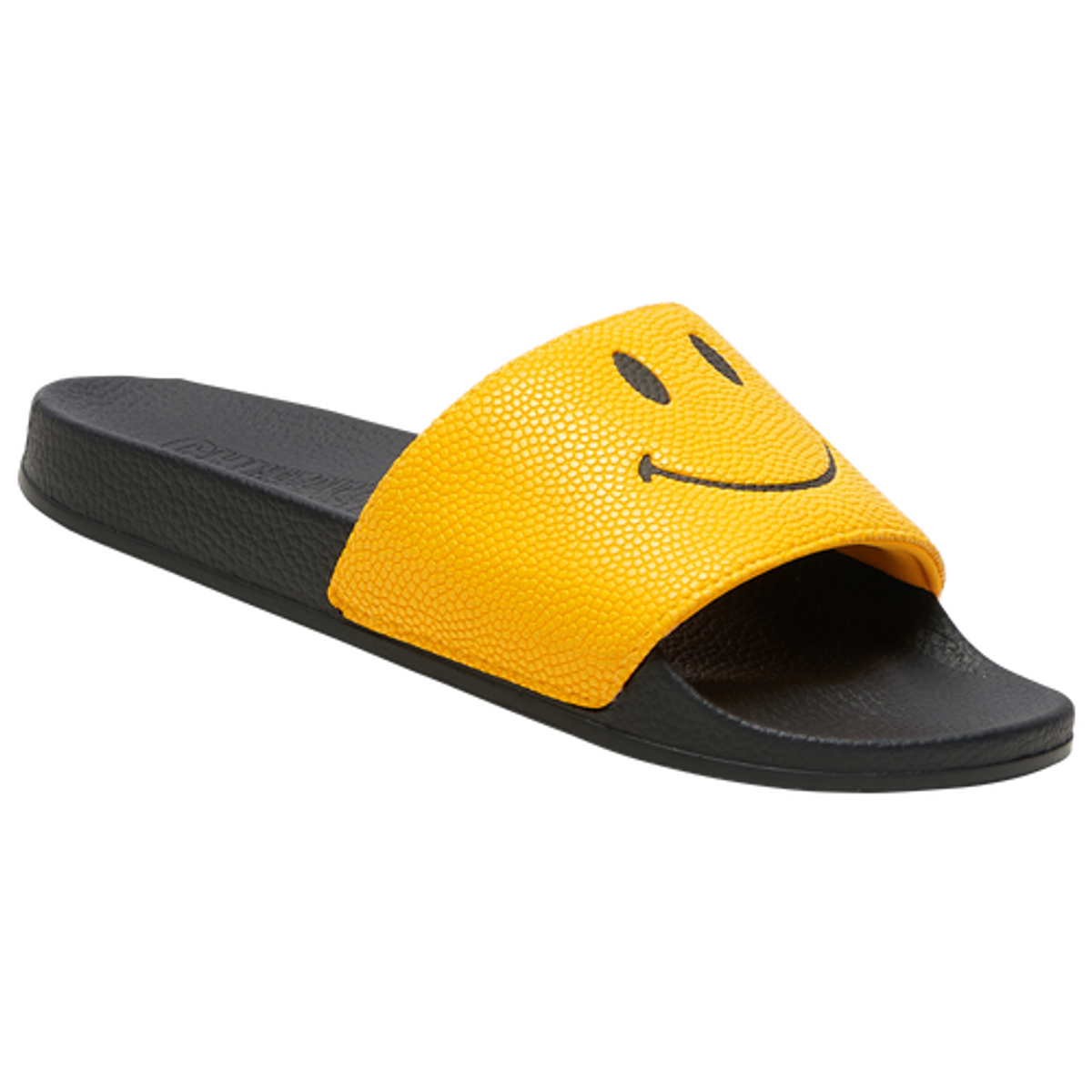 Market Mens Chinatown Market Smiley Slide In Black/yellow | WHAT’S ON ...