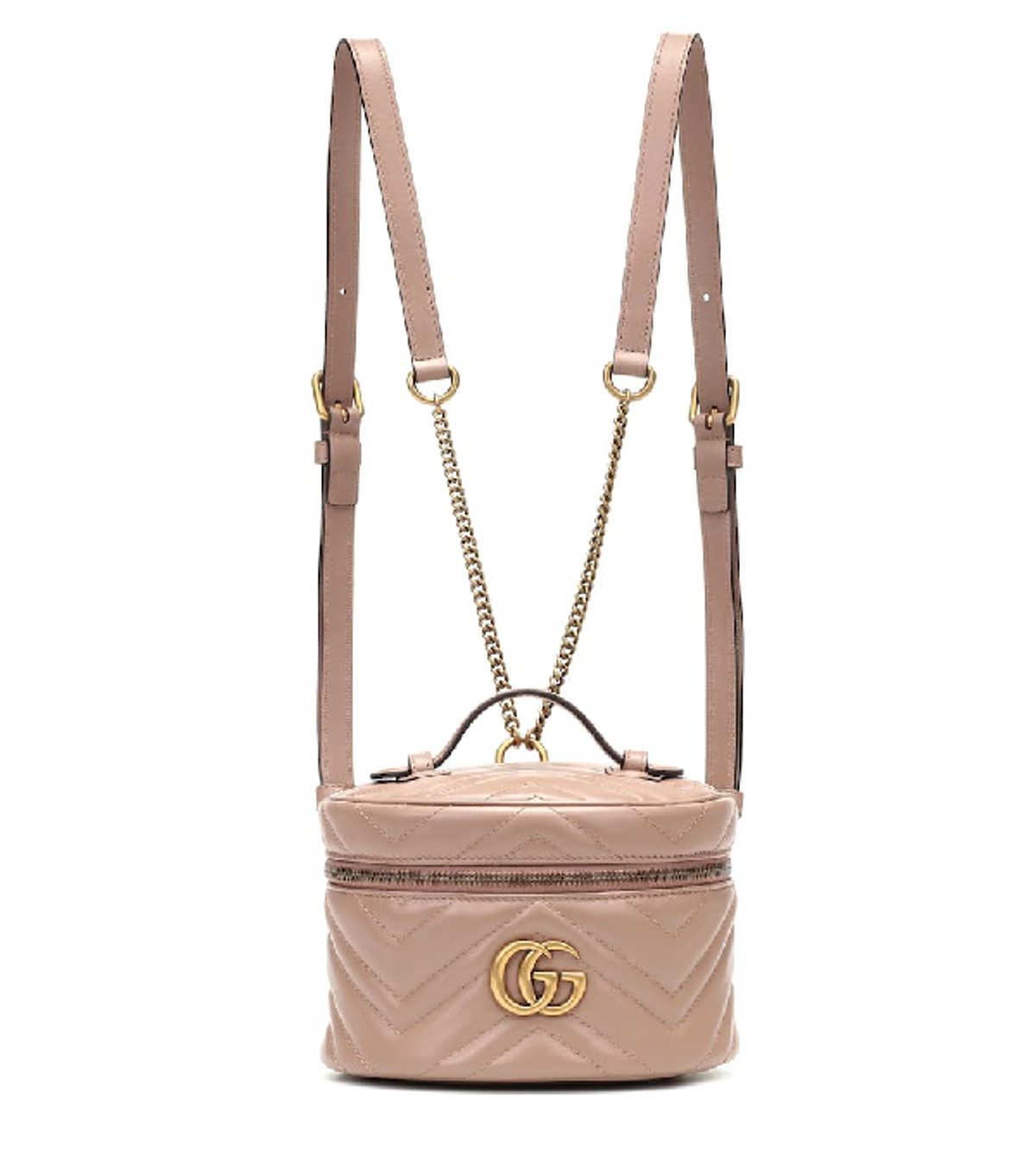 Gucci Gg Marmont Mini Leather Backpack In Beige | WHAT’S ON THE STAR?