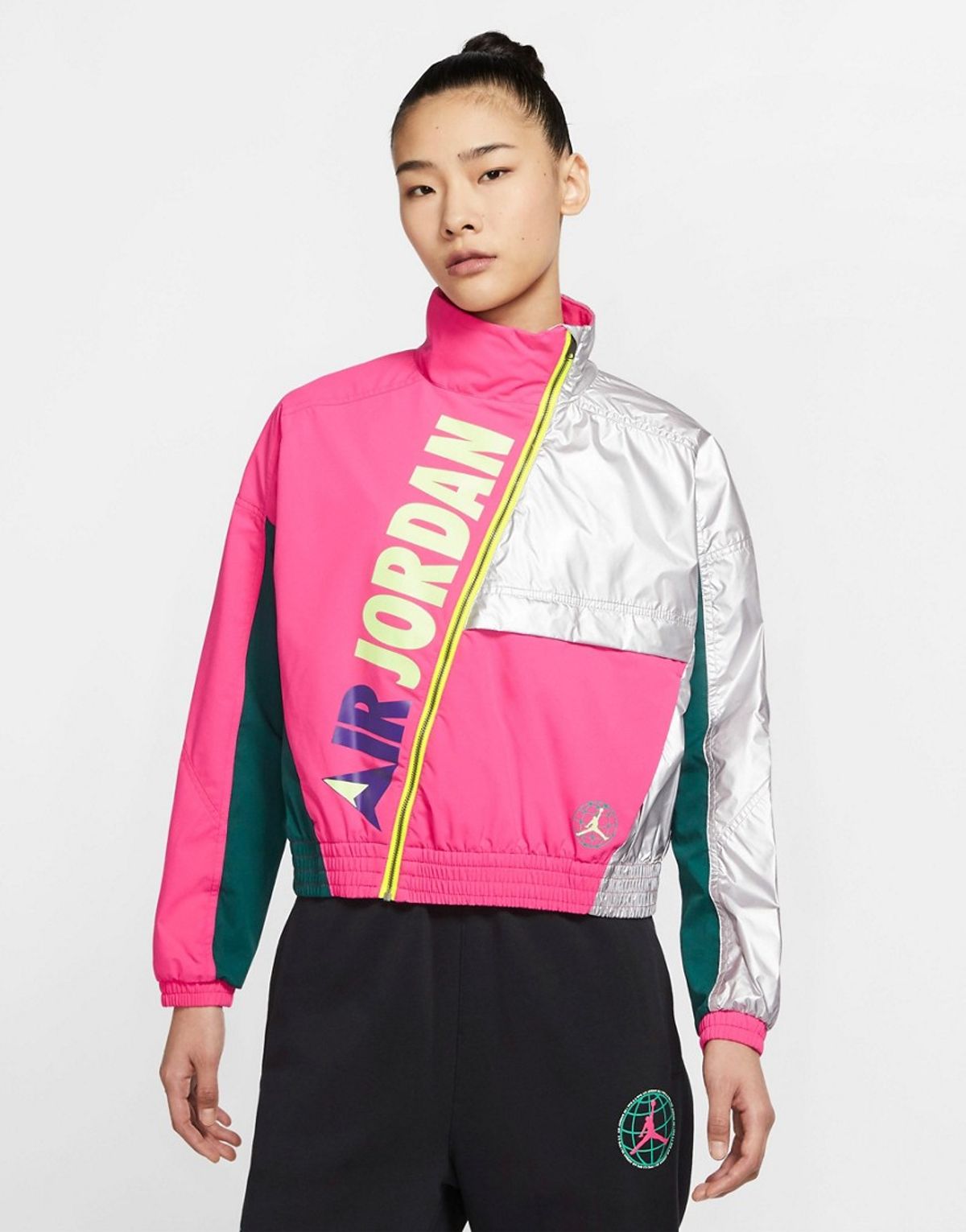Jordan Nike Jordan Urban Mtn Logo Jacket In Pink/reflective Silver ...