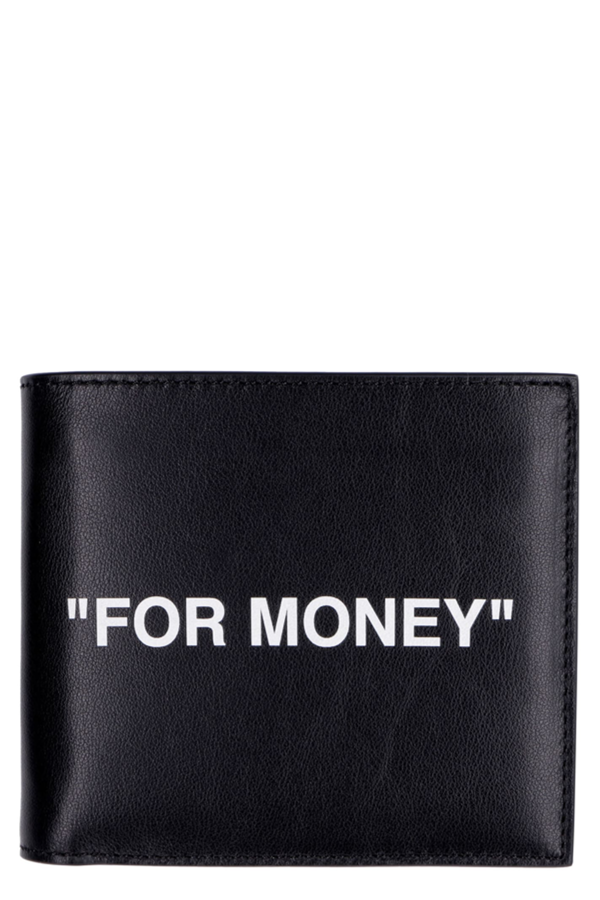 Off-White Leather Flap-over Wallet In Black | WHAT’S ON THE STAR?