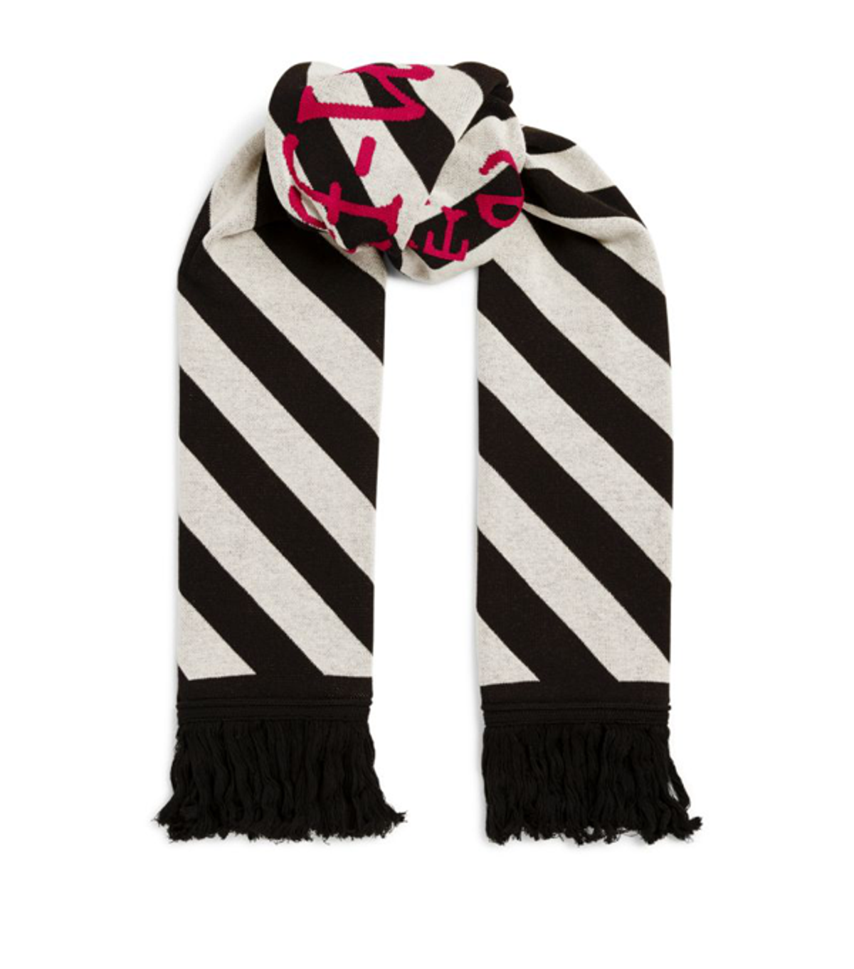Off-White Wool Arrows Scarf | WHAT’S ON THE STAR?