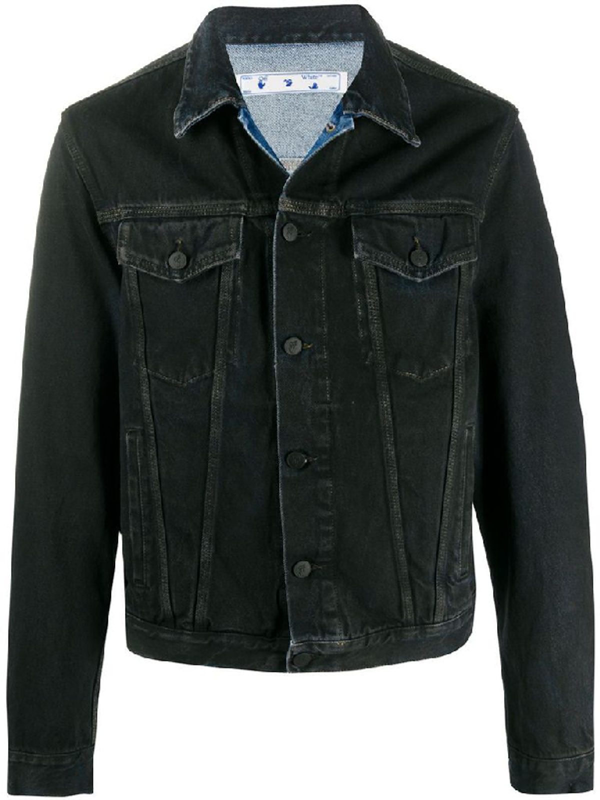 Off-White Off-white Men's Omye054e20den0031049 Black Cotton Jacket ...