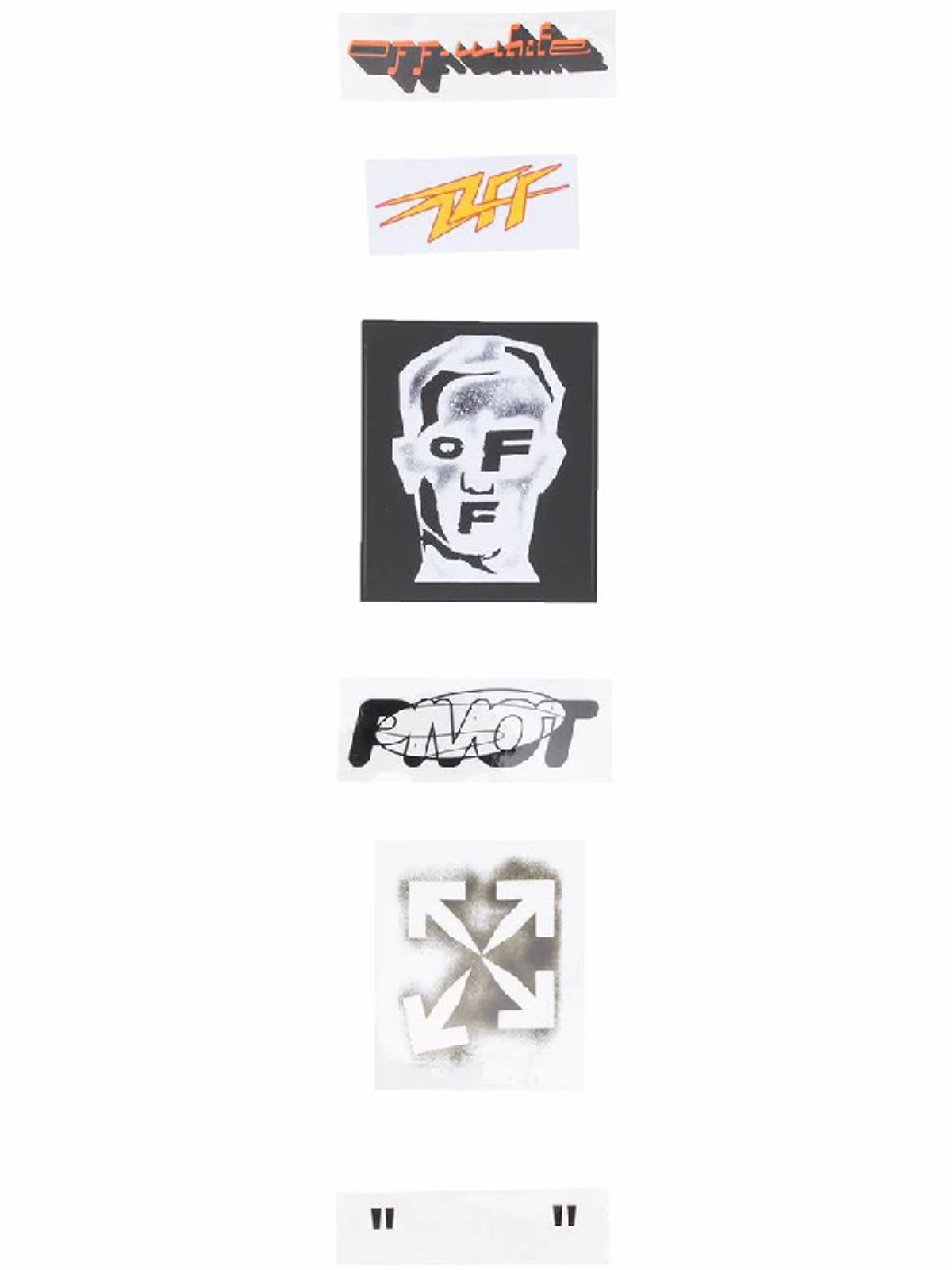 Off-White Off-white Men's White Pvc Sticker | WHAT’S ON THE STAR?