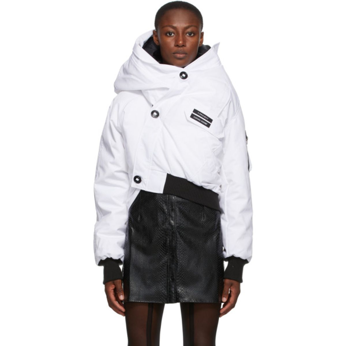 Y/Project Y/project White Canada Goose Edition Down Chilliwack Jacket ...