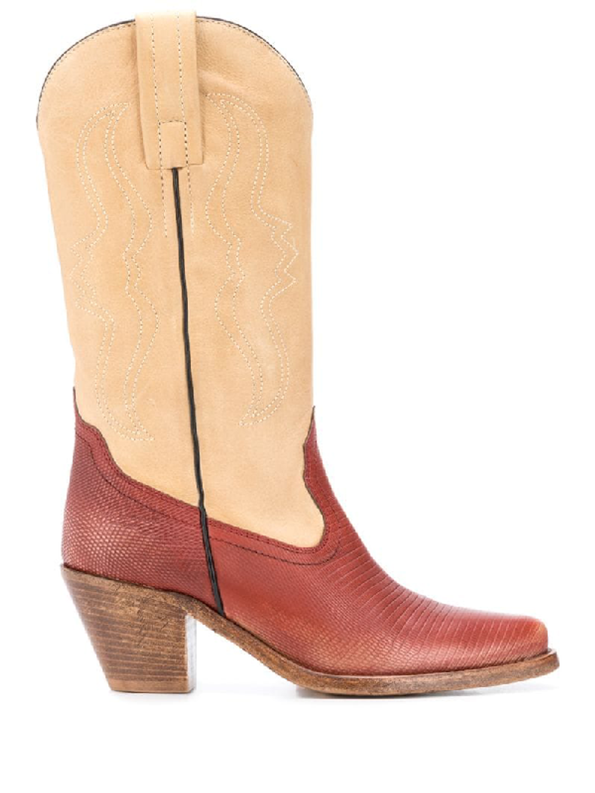 Philosophy Di Lorenzo Serafini Two-tone Cowboy Boots In Brown | WHAT’S ...