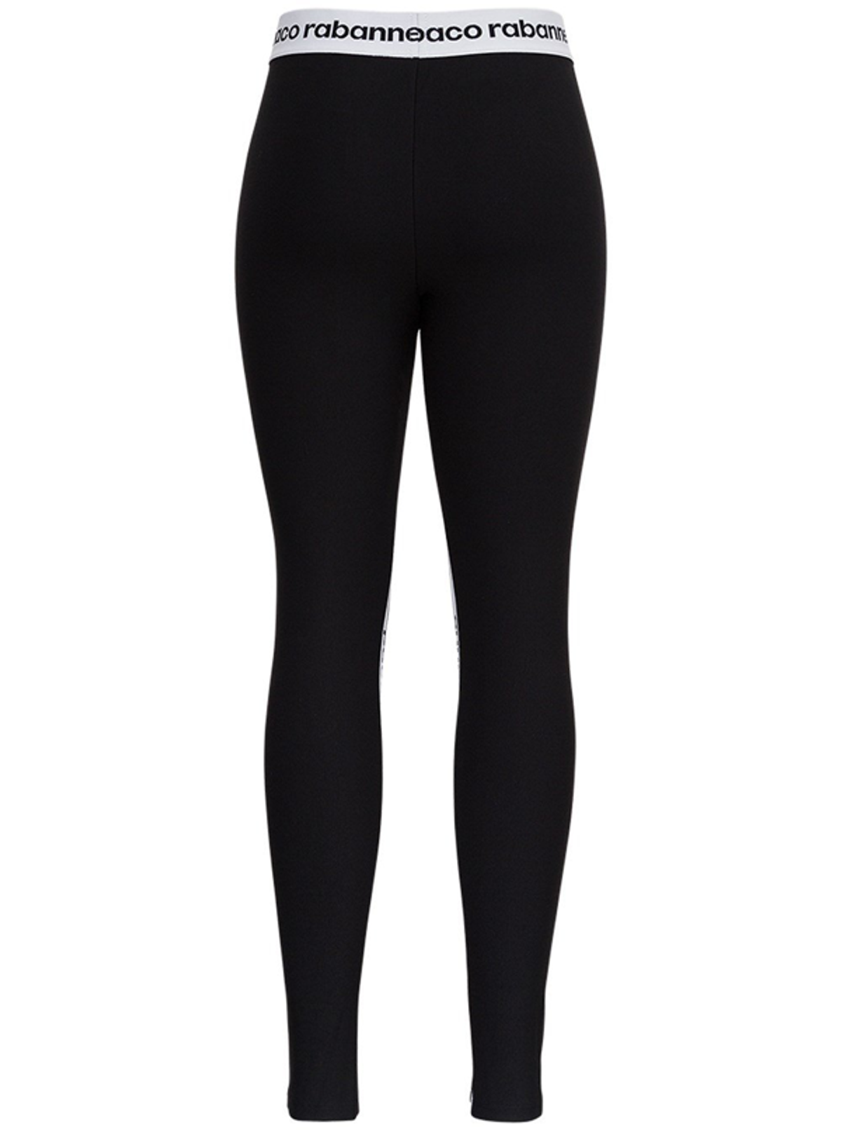 Paco Rabanne Paco Rabanne Logo Band Leggings In Black | WHAT’S ON THE STAR?