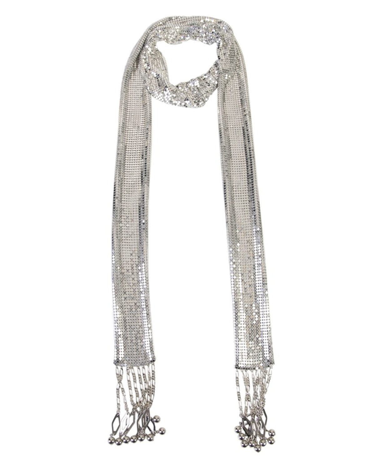 Paco Rabanne Paco Rabanne Chainmail Scarf In Silver | WHAT’S ON THE STAR?