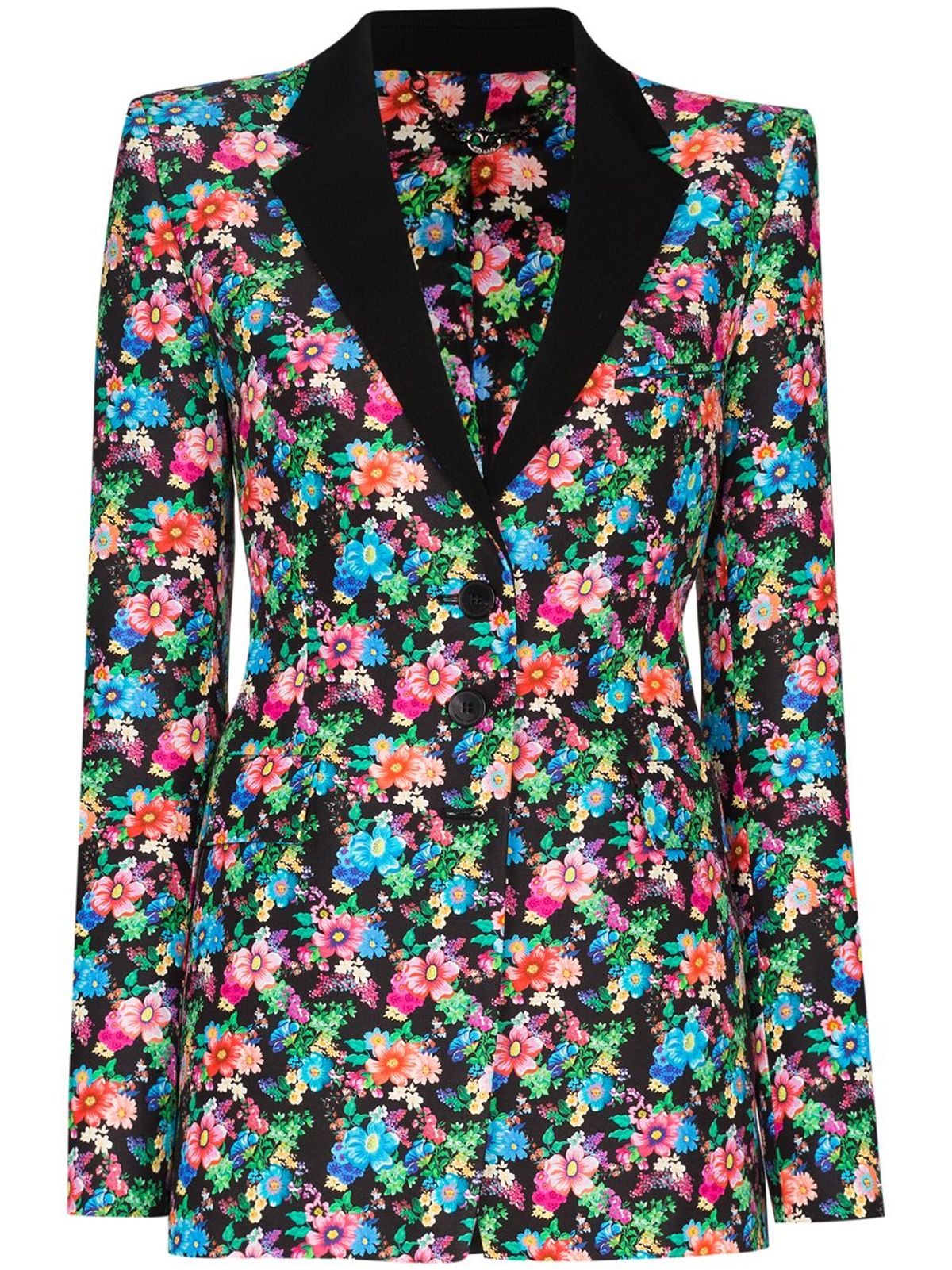 Paco Rabanne Floral Print Cotton & Viscose Jacket In Black | WHAT’S ON ...